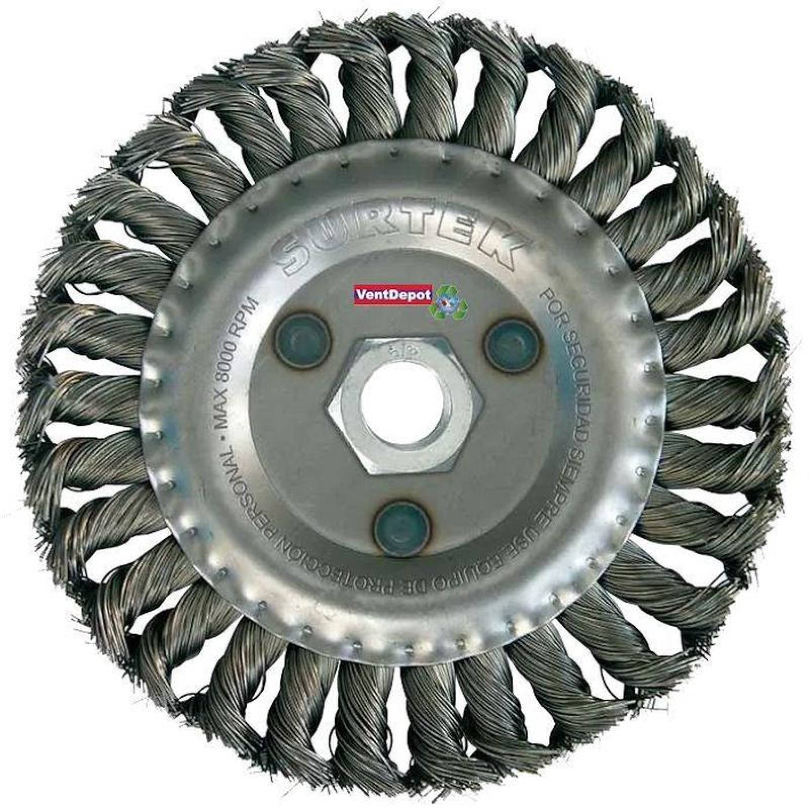 Carda para rebabas MXBAD-001-14 6" Diámetro 58"-11NC Rosca 58" Rosca ...