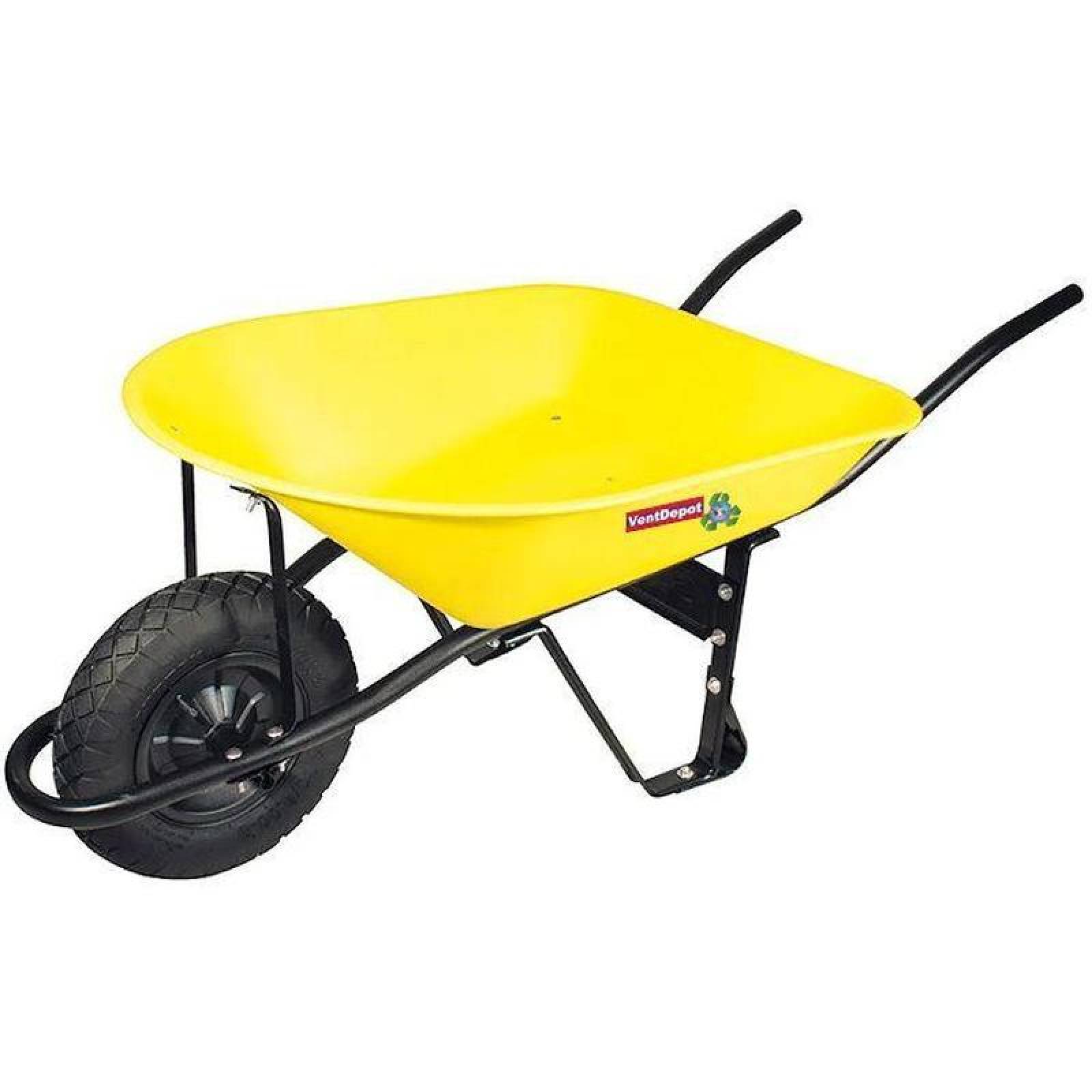 Carretilla con llanta neumática, MXATY-008, 0,12m3, 75L, Llanta ...