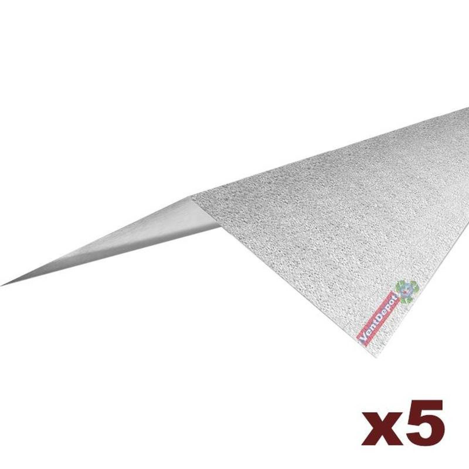 Cumbrera para Techos Galvanizada MXCGV-004 5 Pzas, 0,15 x 0,15 x 3 ...