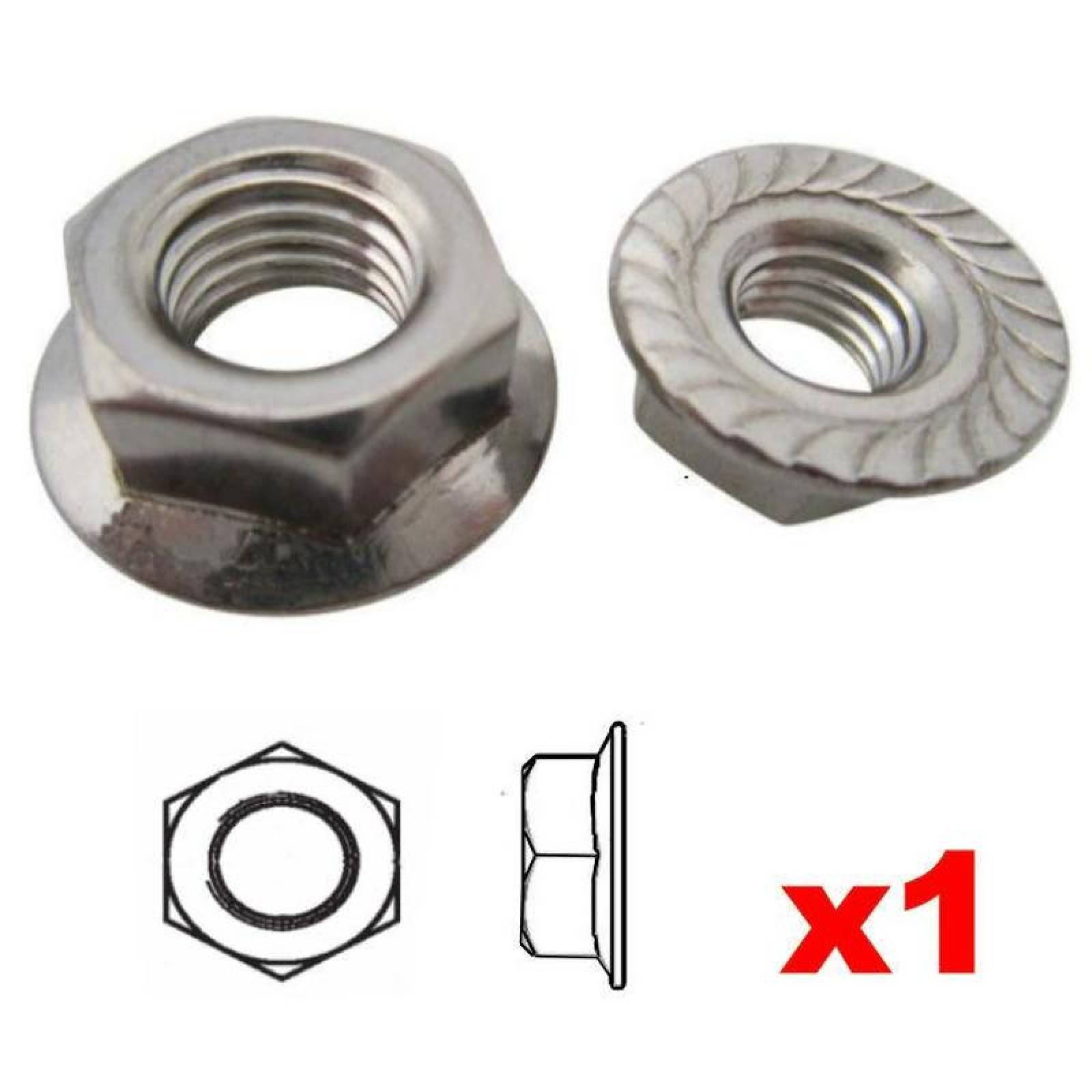 Tuerca Hexagonal Dentado cPestaña MXTSW-001-3 DiámetroT38" Ó 9,53 mm 16 ...