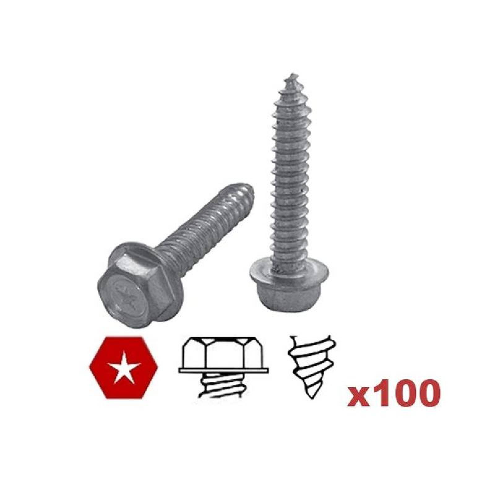 Pija Cabeza Hexagonal MXHEX-031 100Pzs 10 4,8mm Diámetro Long12" Cabeza ...