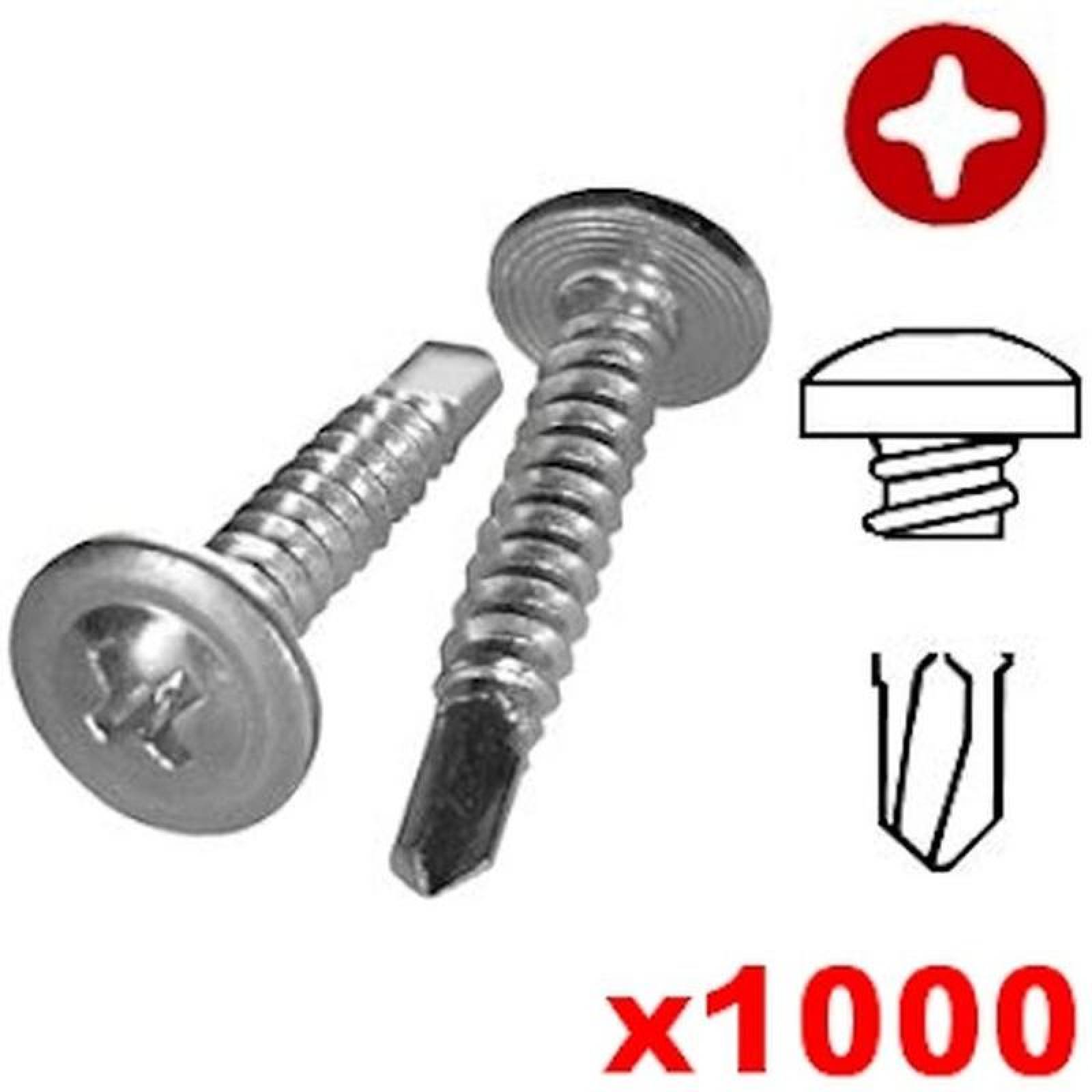 Pijas Autotaladrante Cabeza Redonda MXEHH-015 8 4,2mm Diámetro Long34 ...