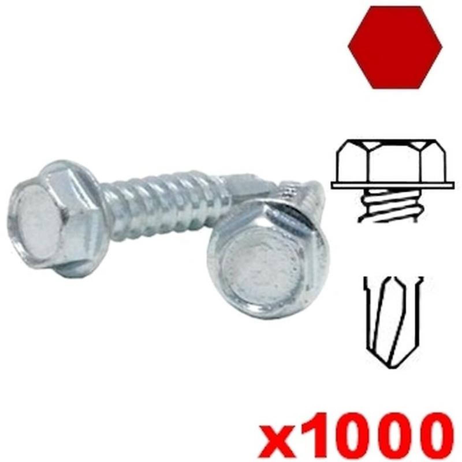 Pijas Autotaladrantes para Taladro MXGLH-007 1000Pzas 8 4,2mm Diámetro ...