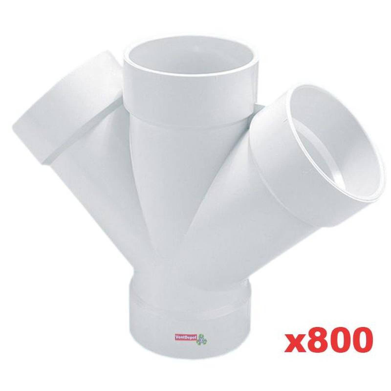 Conexion PVC para Casa MXYED-020 800 Pzas 110x110x110mm Diámetro Yee ...