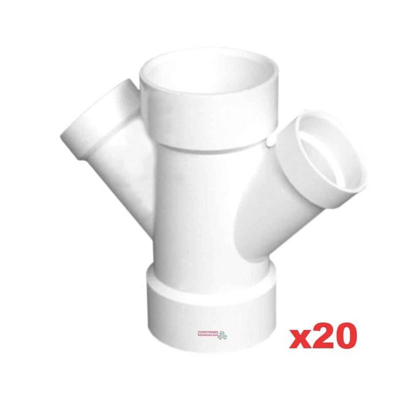 Conectores de PVC para Agua MXYED-030 20 Pzas 110x50x50mm Diámetro Yee ...