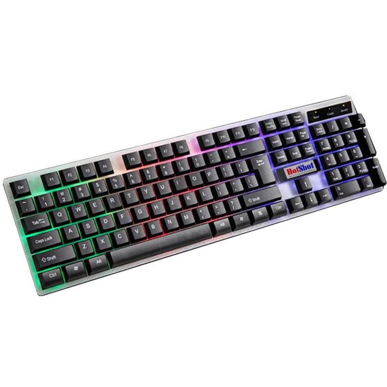 Teclado Gaming Profesional, MXKEY-001-6, Teclado Negro, Base Blanco ...
