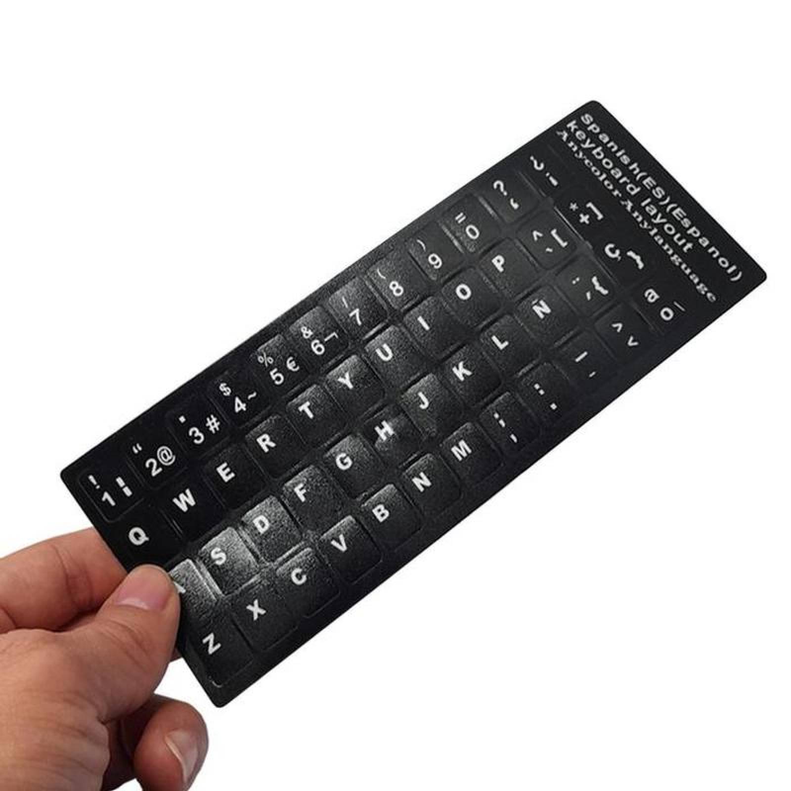 Etiquetas de Alfabeto para Teclado, MXNVB-001-16, Negro, 48 Pegatinas ...