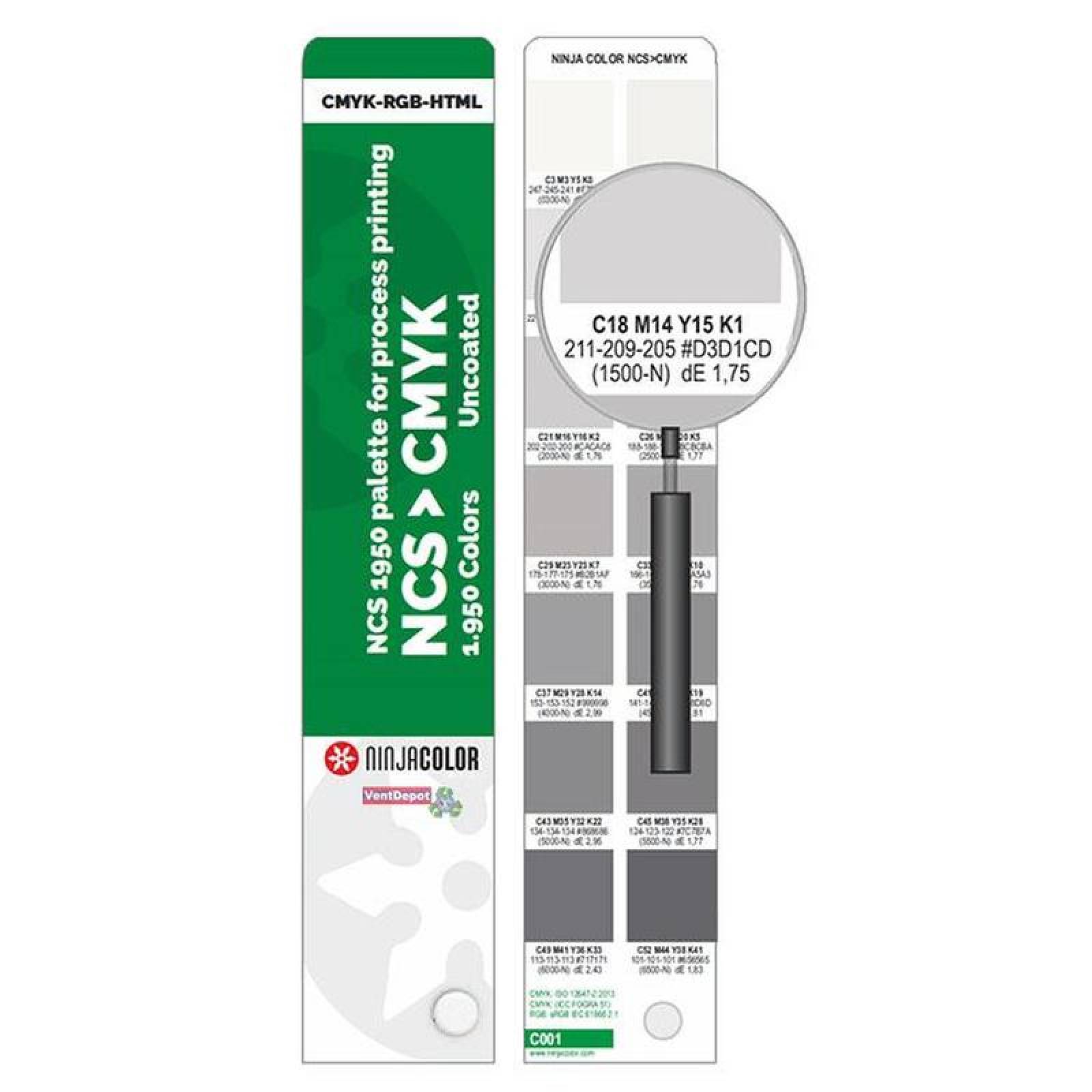 Pantone Ninja CMYK, MXGEN-002-9, 1950 Colores, Sin Recubrimiento, 2x2cm ...