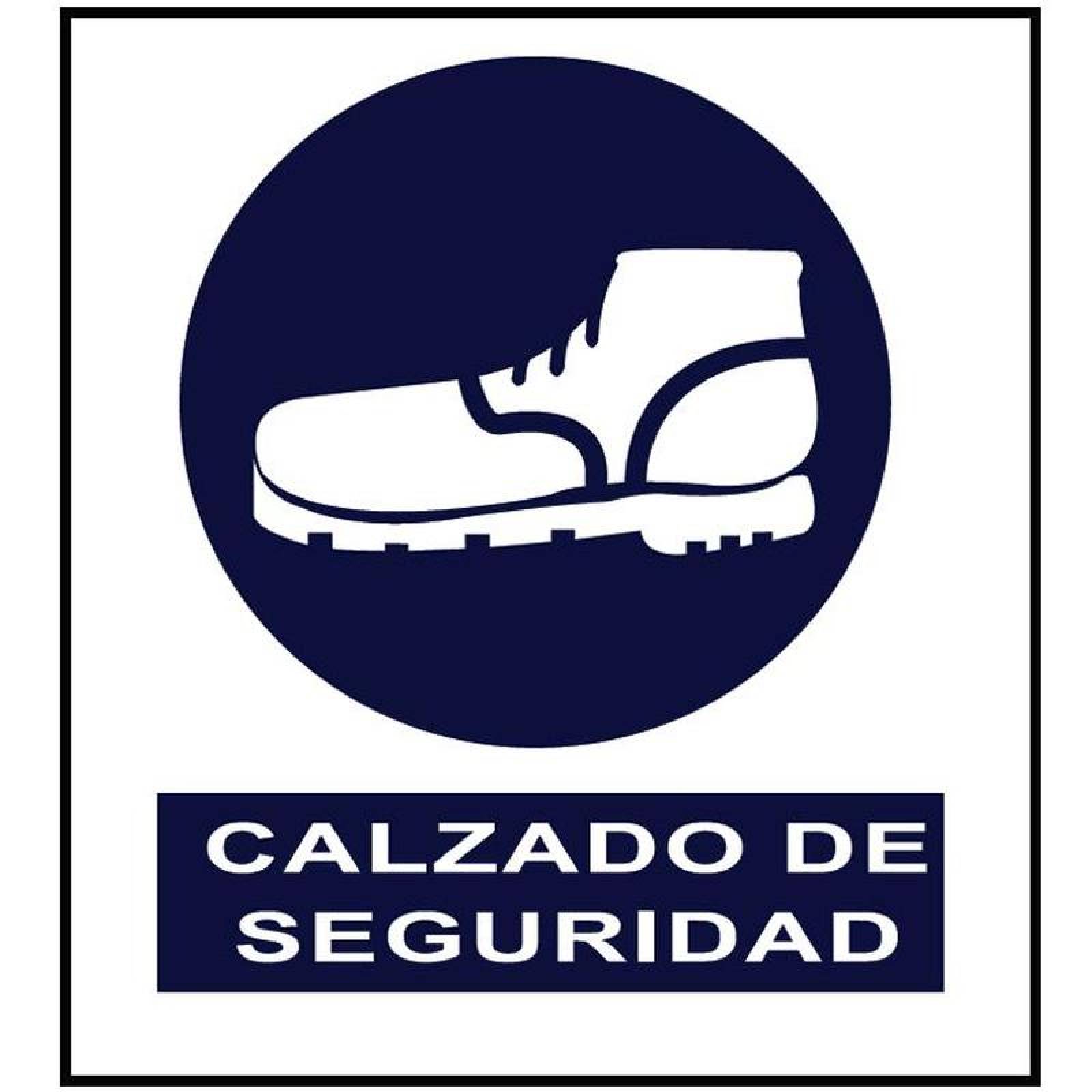 Etiqueta Usar Mandil MXETI-011 Adhesivas 17x25 cm Prevención Calzado de ...