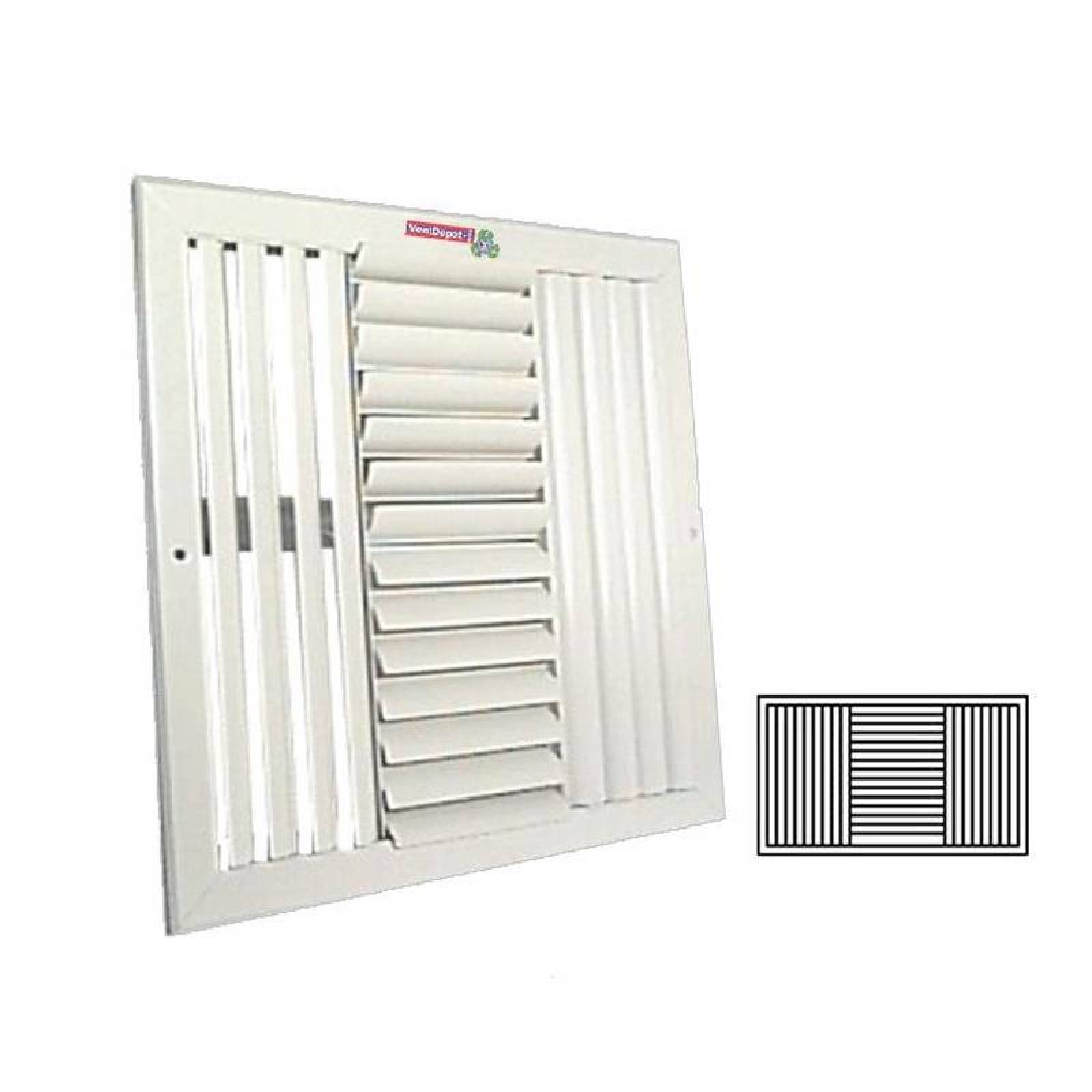 Rejilla para Techo Modular, MXVR4-015, 14x14", 100% Aluminio blanco ...