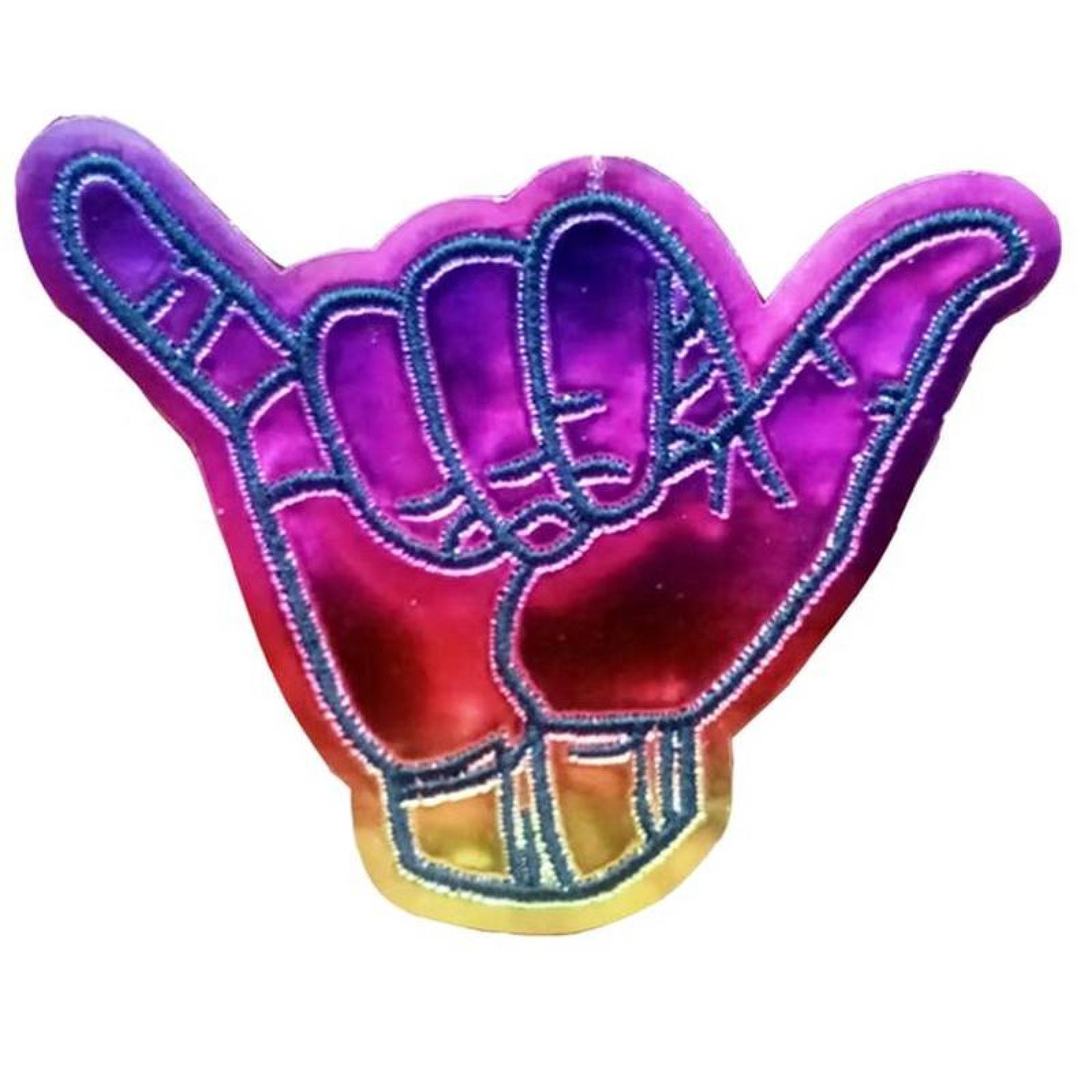 Parches de Ropa Hecho a Mano MXAHN-001-4 1 Parche Mano Arcoíris 8x7cm ...