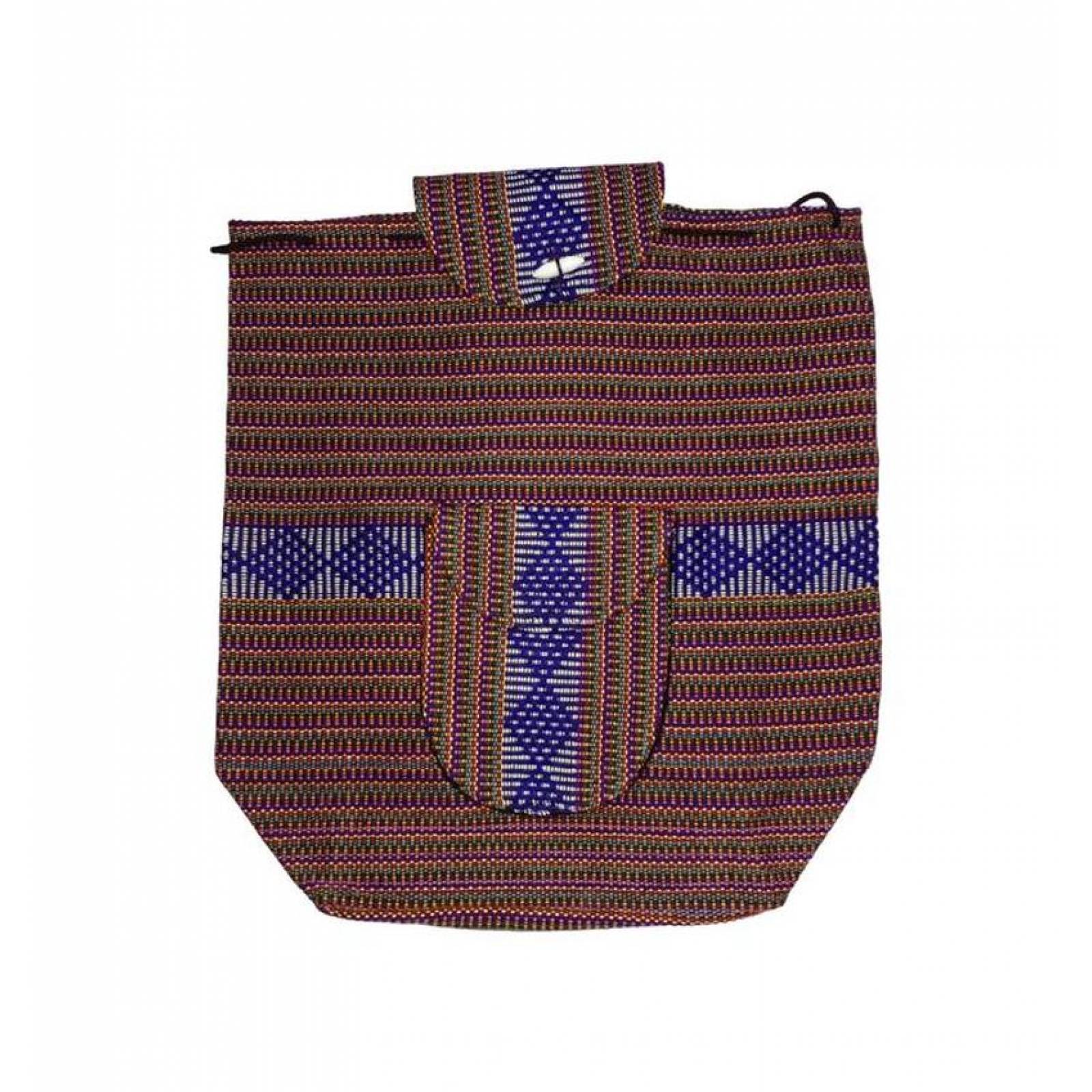 Morral Artesanal Bordado MXAHU-002-1 2 Pzas 10Kg RojoMoradoAzul Hechas ...