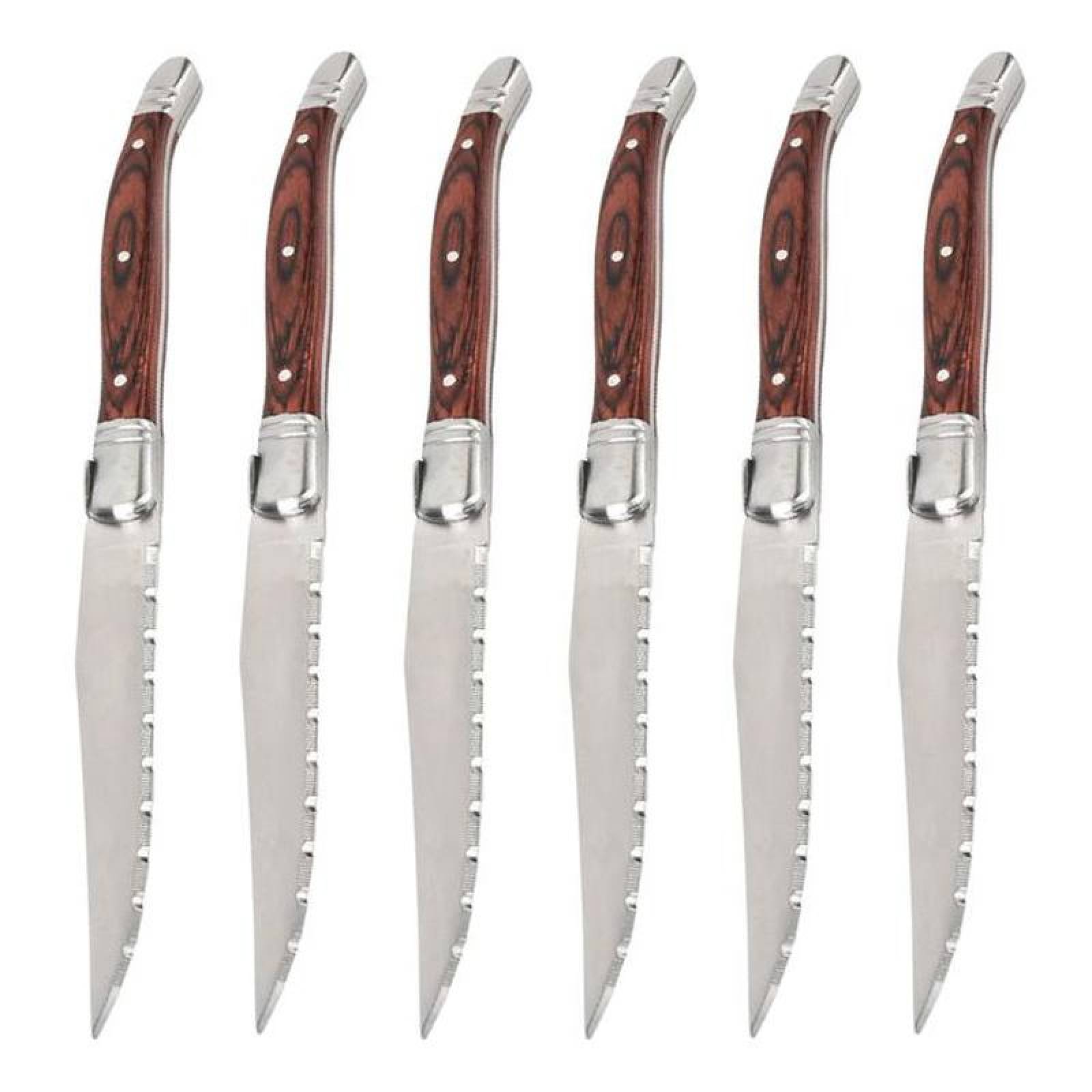 Cuchillo Para Cortes de Carne MXLAG-011-1 16pzas 23 cm Acero Inoxidable ...