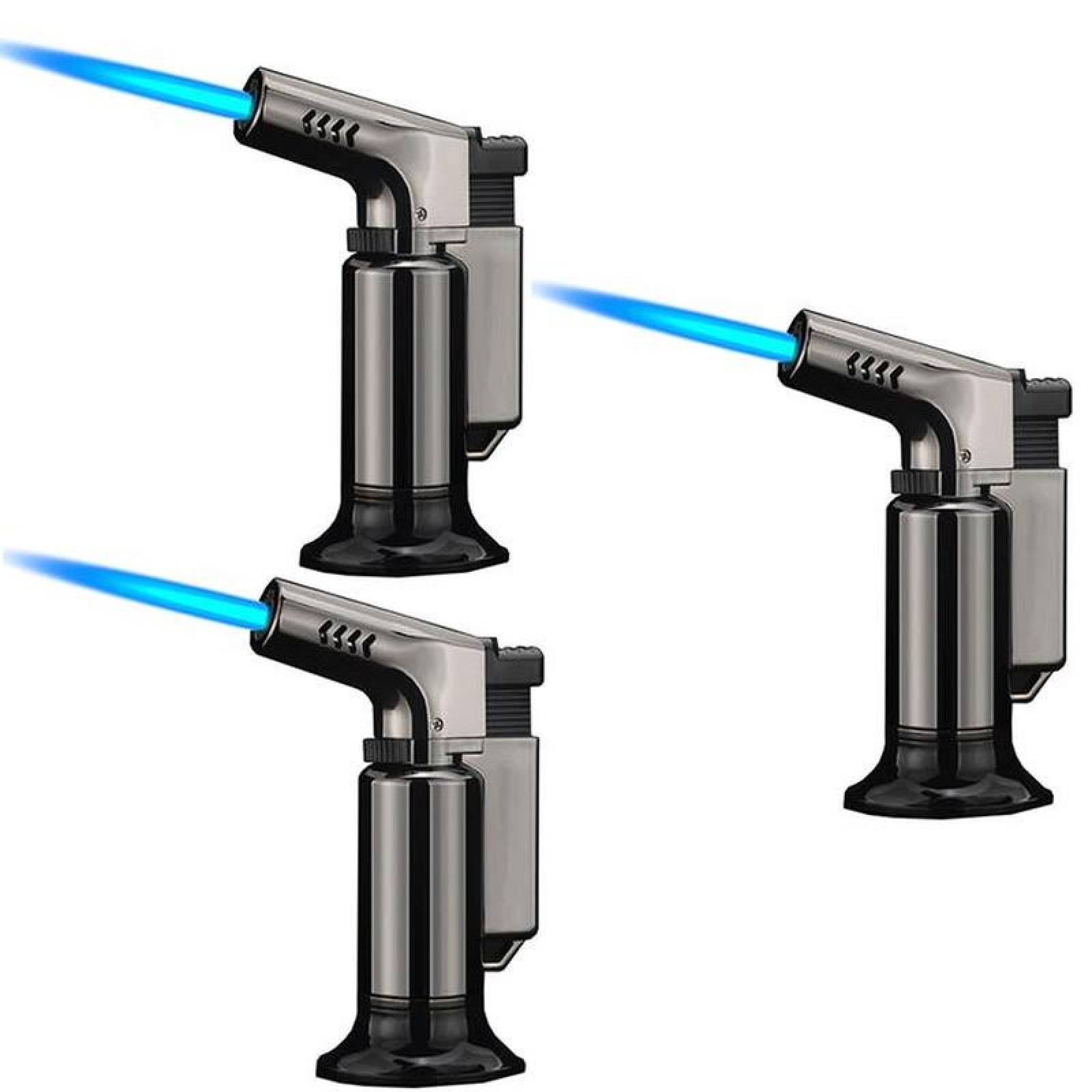 Mechero de Gas Butano Parrilla MXCHU-003-5 3 pzs Gris Oxford Recargable ...