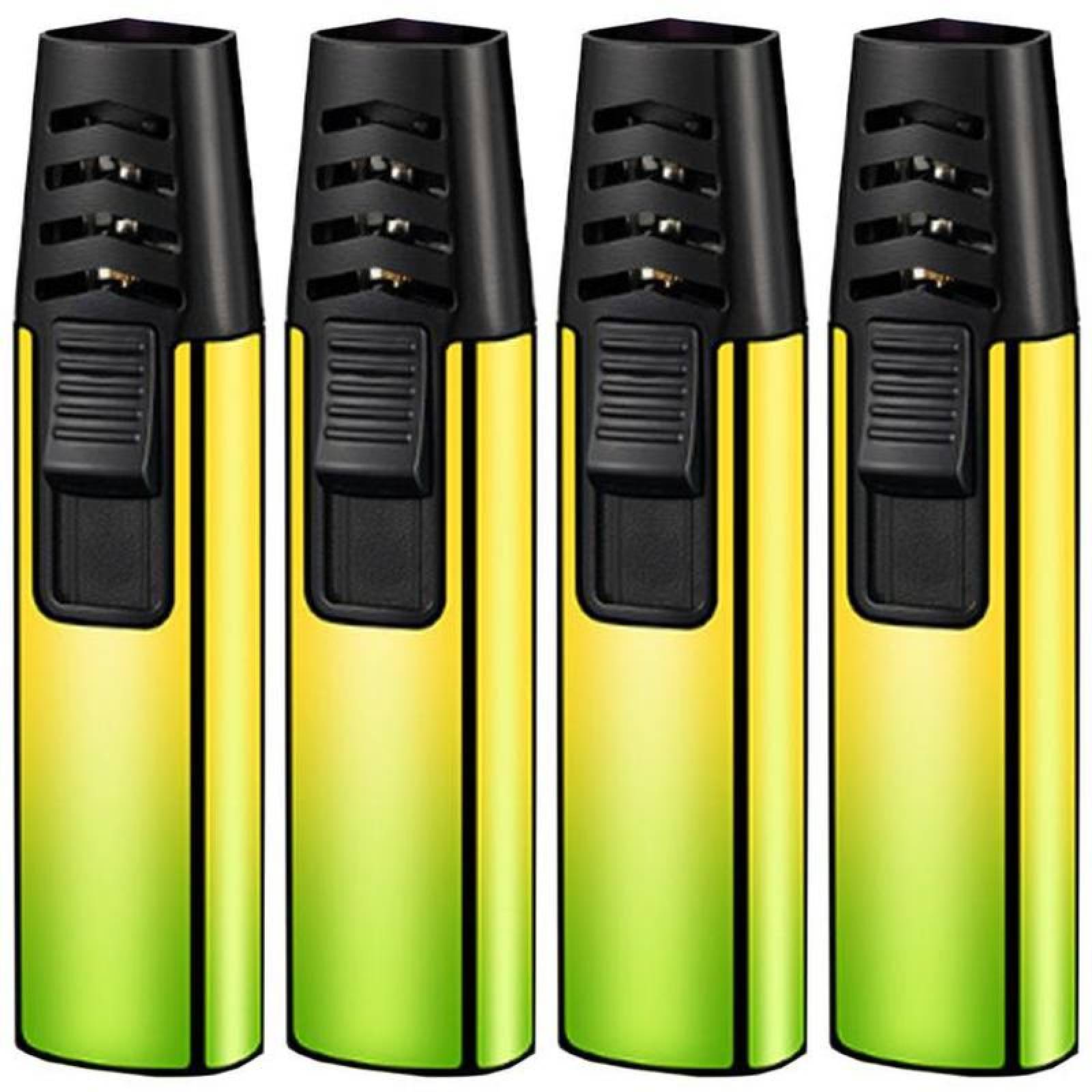 Encendedor de Gas Butano Rellenable MXOTN-004-6 4 Pzas VerdeAmarillo ...