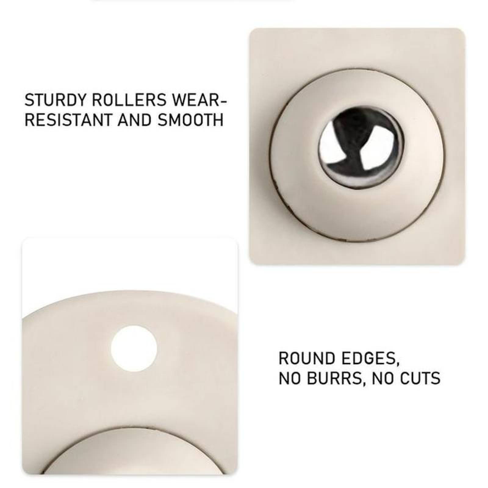 Ruedas para muebles grandes MXRHZ-005-2 10 pzs Blanco 45x14x28mm ...