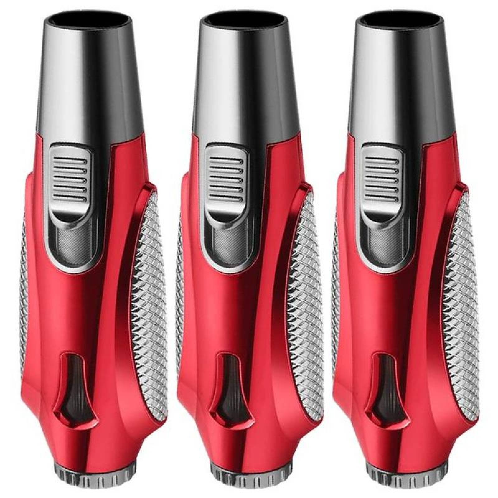 Antorcha de Gas Butano MXLUR-003-6 3 Pzas Rojo Recargable Metal Gas ...