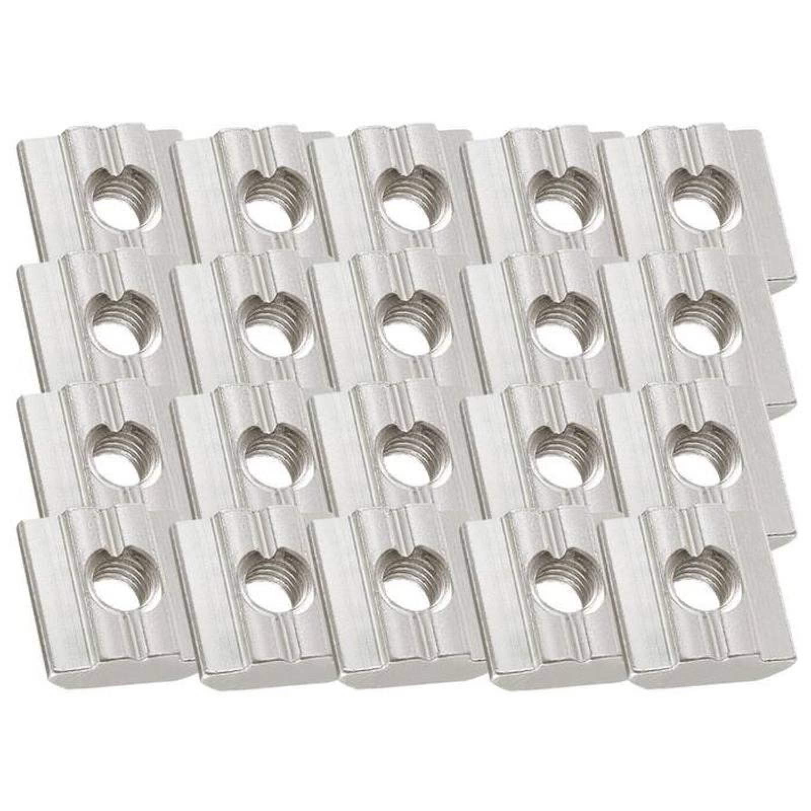 Tuercas para Hardware MXNUE-003 20 pzas M32020 Tuerca T para Ranura T ...