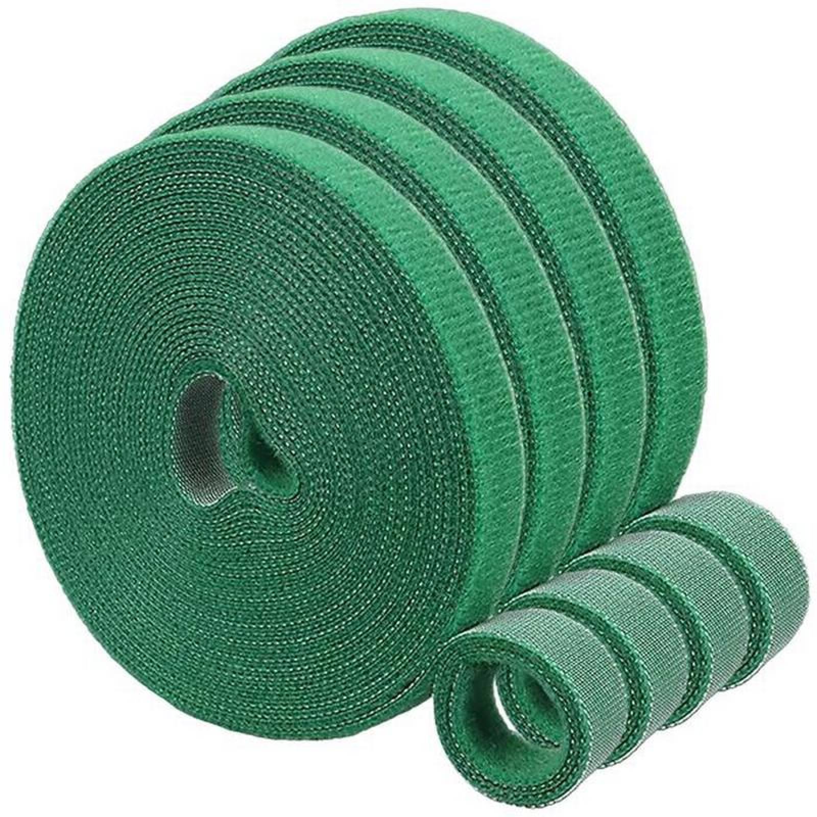 Rollo Bucle y Gancho Reusable MXGHL-004-1 4 pzas 5m 12mm Verde Rollo ...