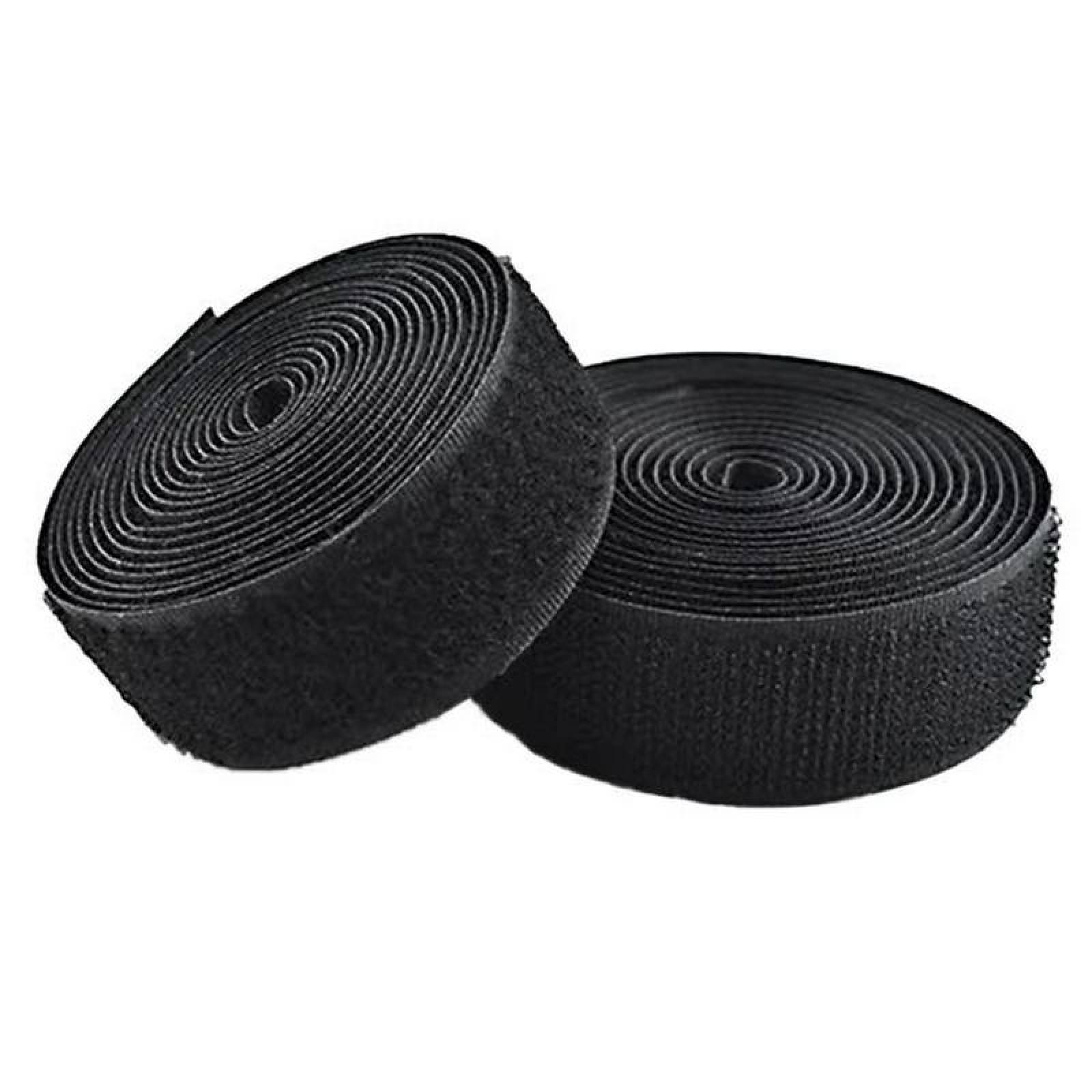 Cinta de Sujeción MXHLH-001-3 1 pza 25mm 5m Negro Rollo Velcro Hook ...