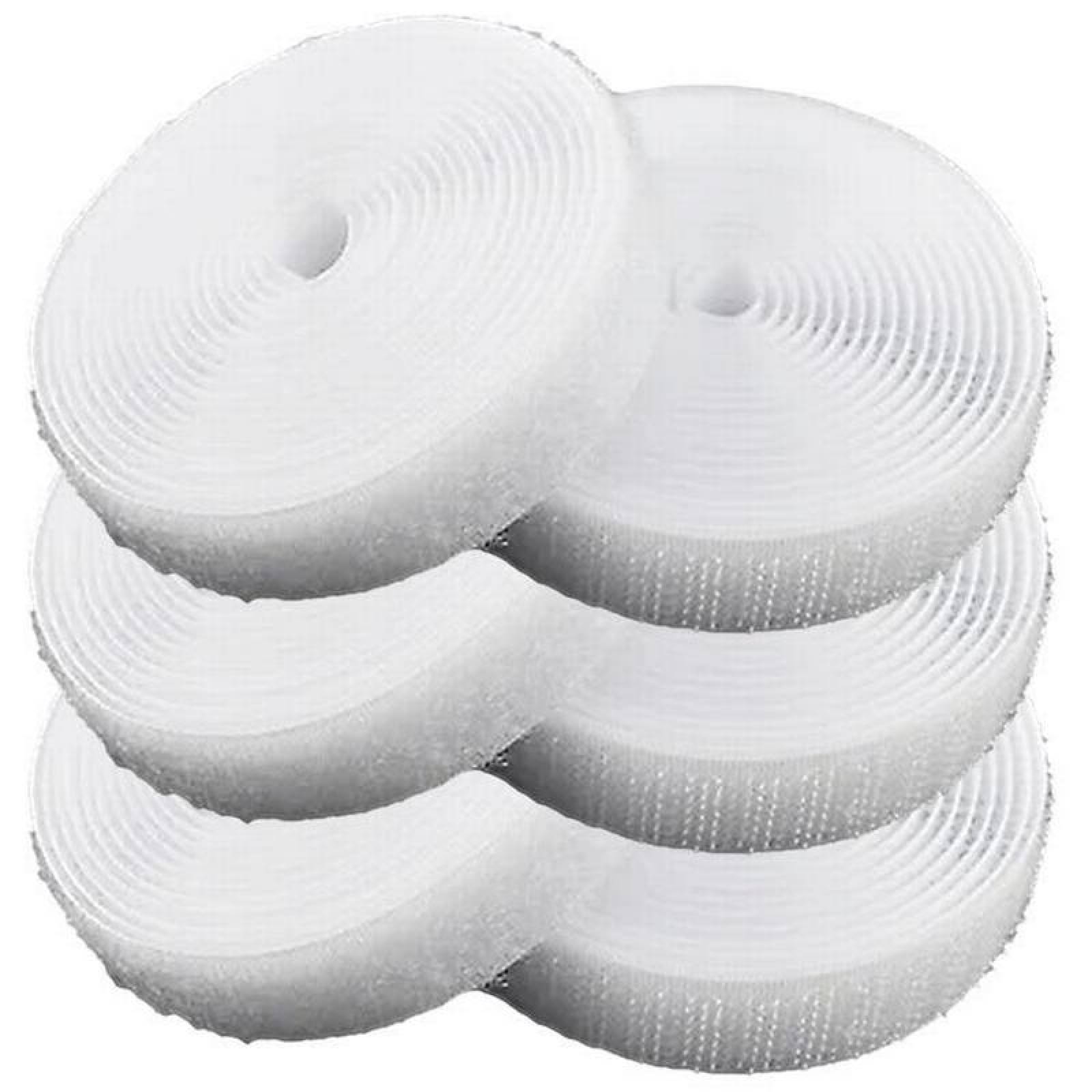 Cierre Tela Dos Partes MXHWB-003-5 3 pzas 16mm 5m Blanco Rollo Velcro ...