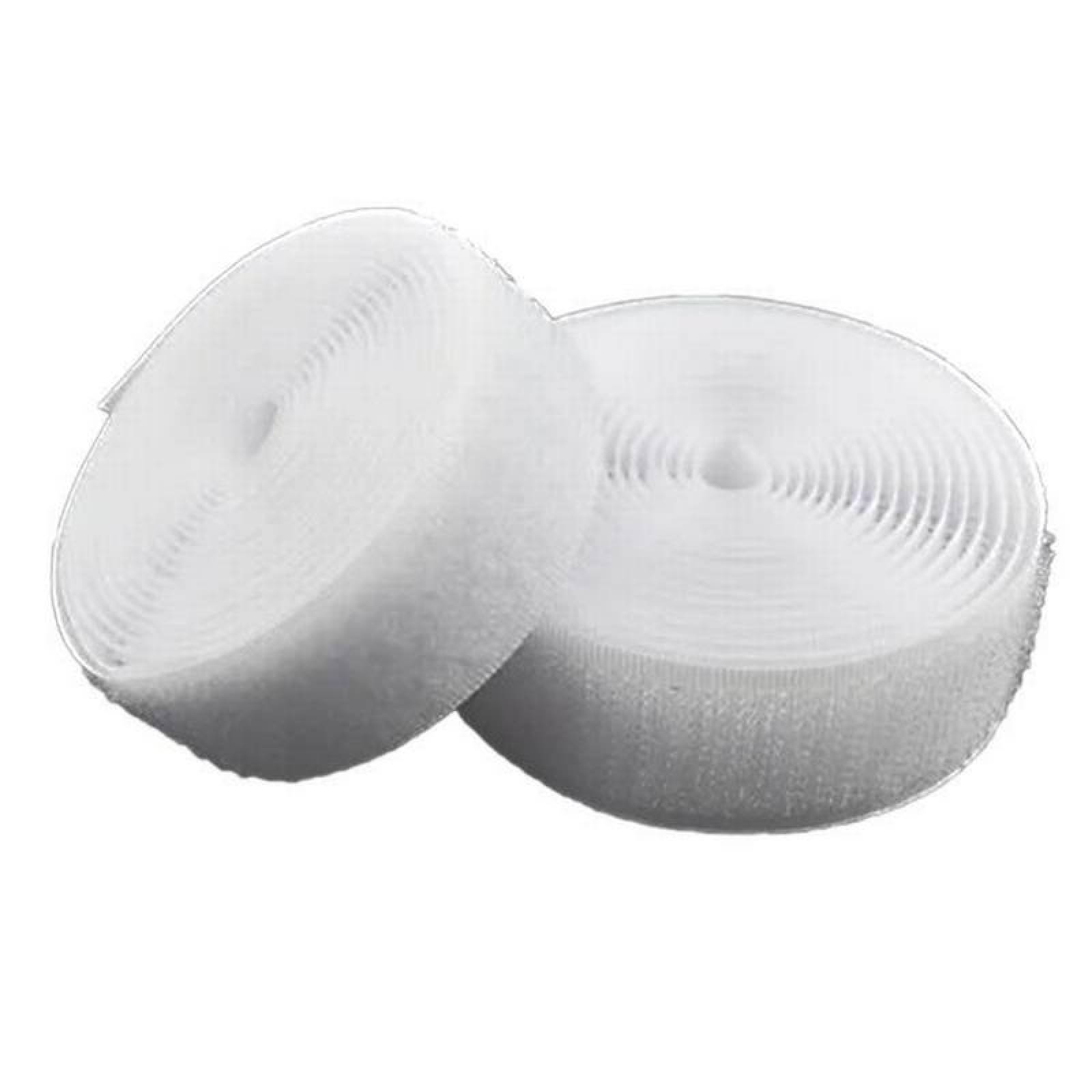 Cierre Dos Partes MXHWD-001-6 1 pza 25mm 5m Blanco Rollo Velcro Hook ...
