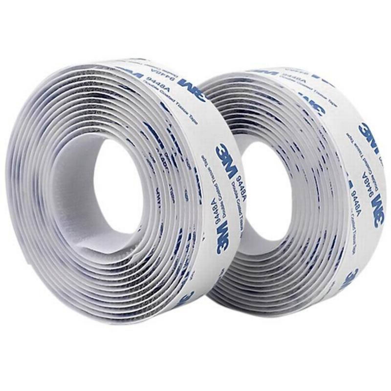 Rollo Felpa y Gacho Adherible MXVPO-001-2 1 pza 25mm 1m Blanco Rollo ...