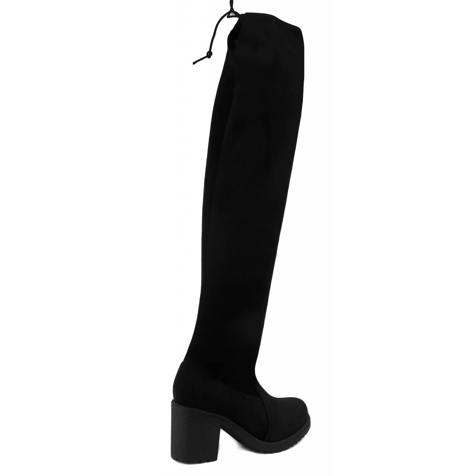 Botas Maxibota Extra Largas Tacon Suave Stretch 6000-N Negro