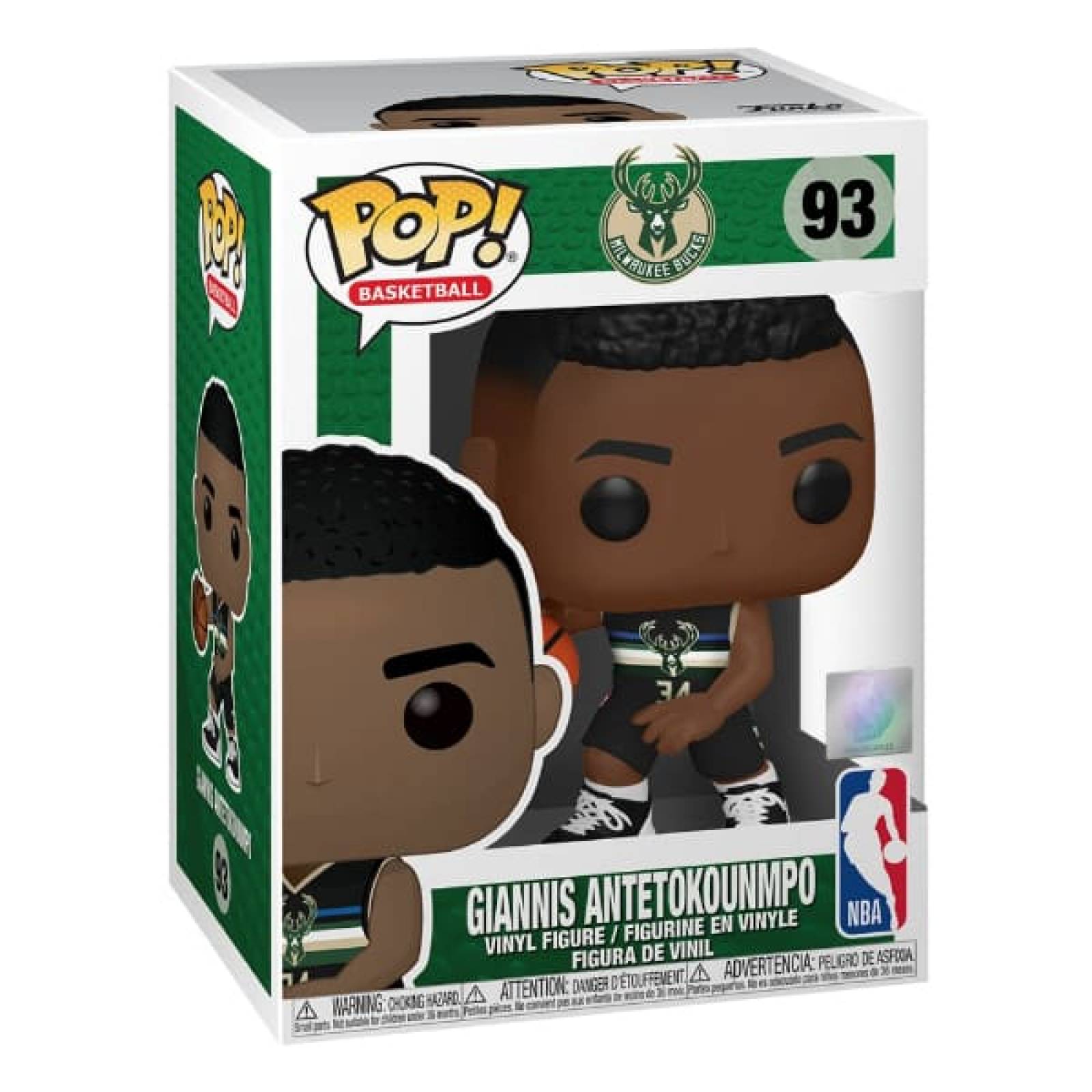 Basketball Vinyl Toy Funko POP! NBA: Giannis Antetokounmpo Milwaukee ...