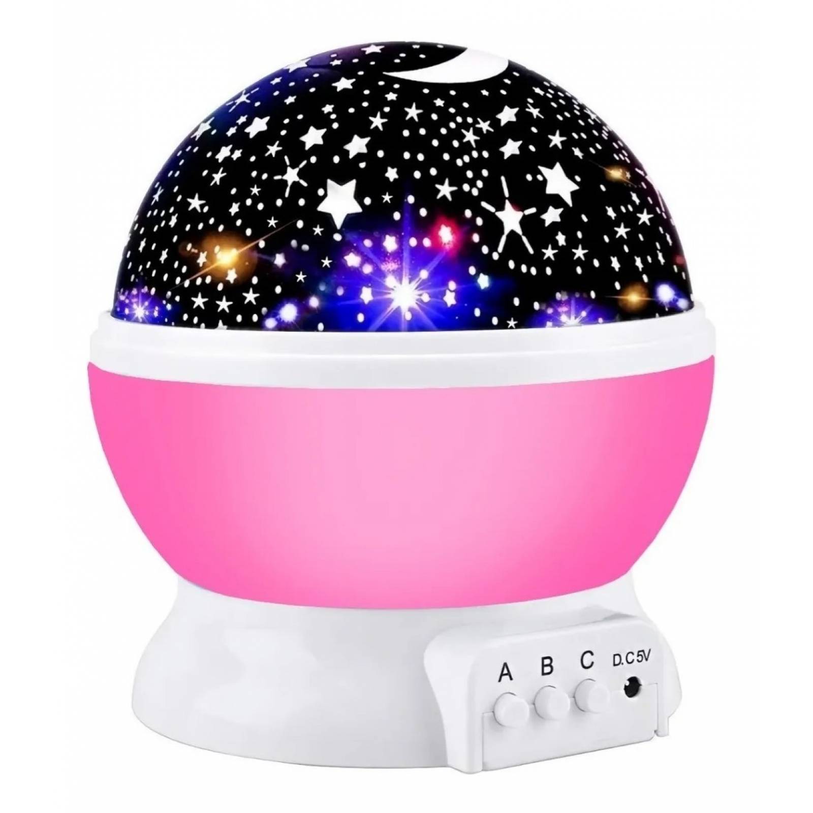 Lampara Noche Mesa Buro Proyector Estrella Niños Usb O Pilas