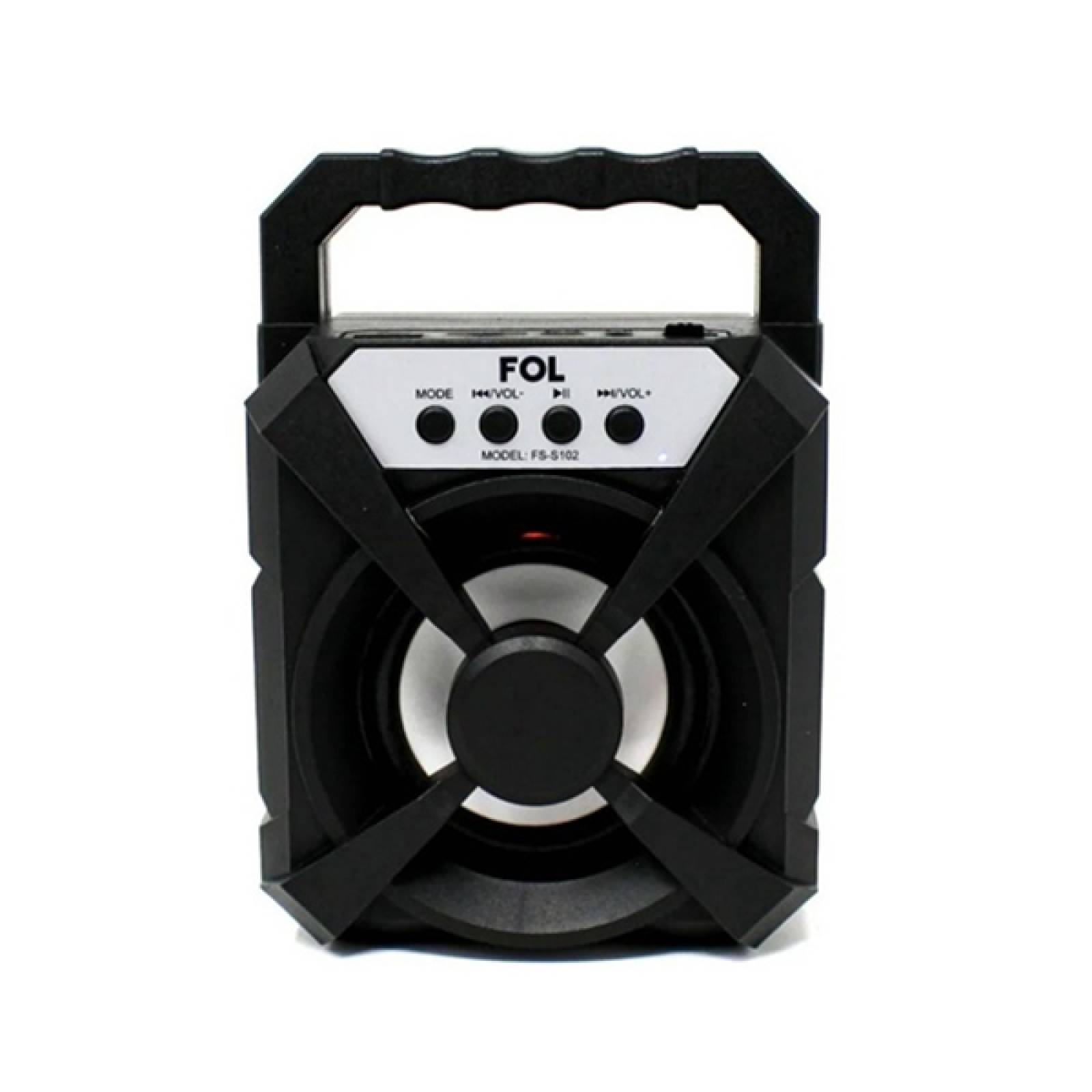 Bocina Bluetooth Portatil Fol 3 Pulgadas FM Usb Luz Led