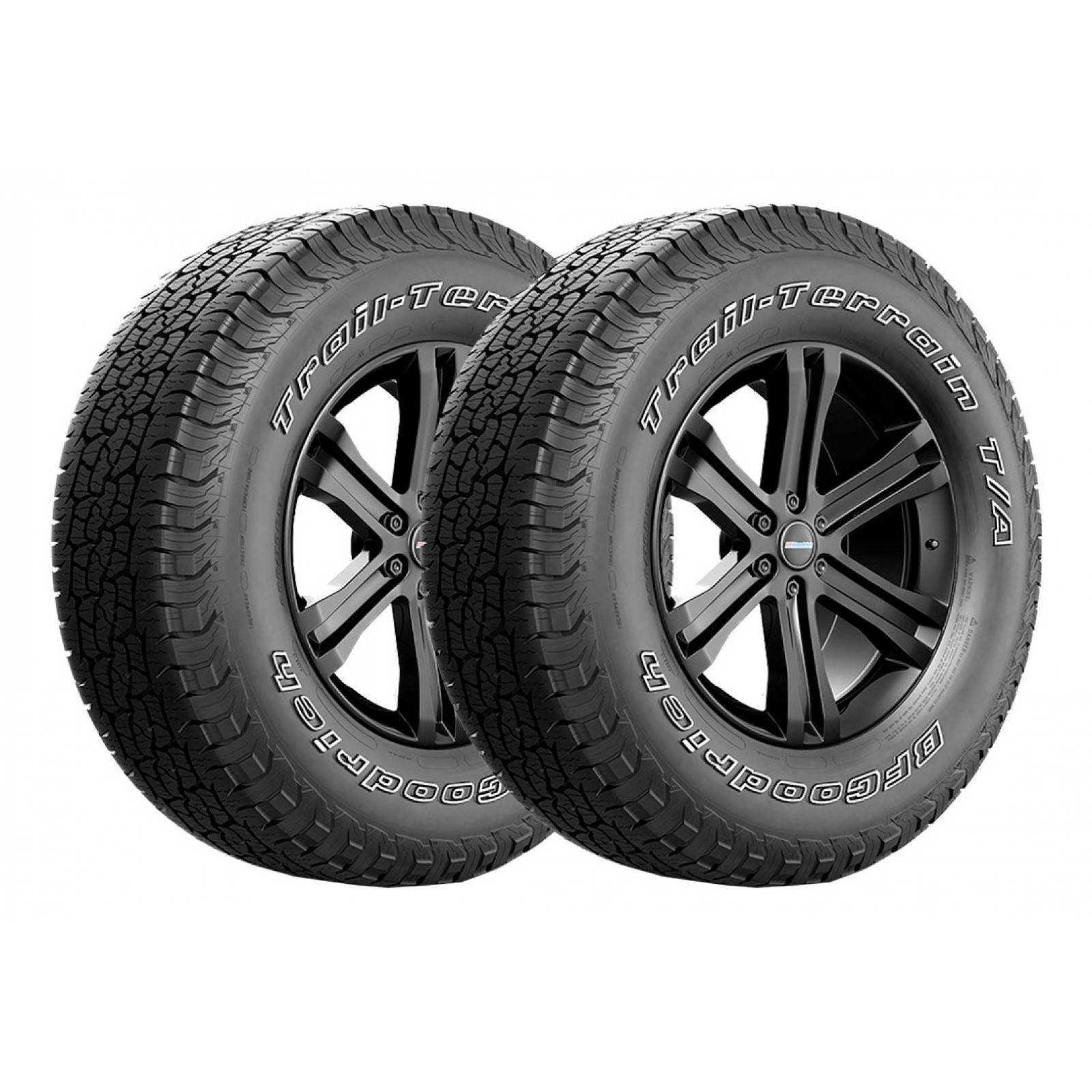 PAQUETE DE 2 LLANTAS 225/60r17 Bf Goodrich Trail Terrain 99h