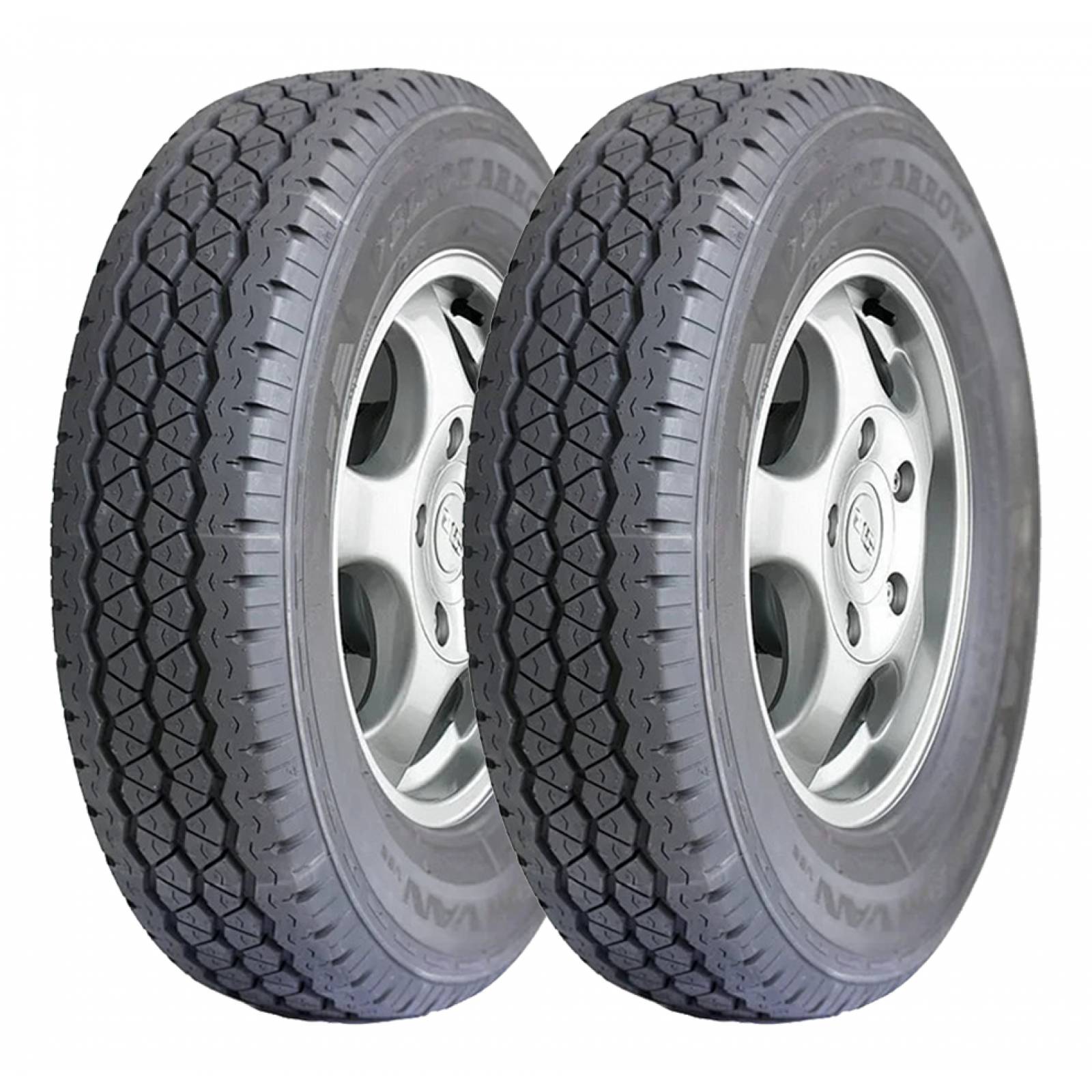 PAQUETE DE 2 LLANTAS 195R15 LT 8PR BLACKARROW V62 104R