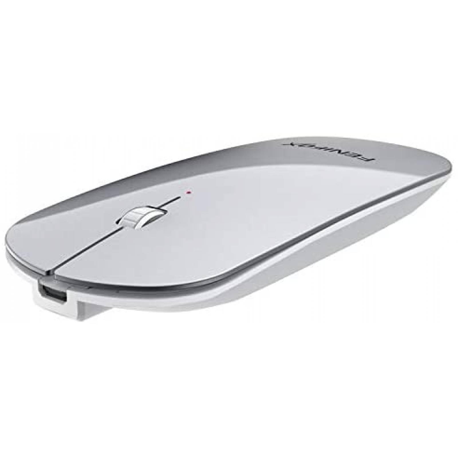 Mouse FENIFOX Ultra Delgado Portátil Recargable - Plateado