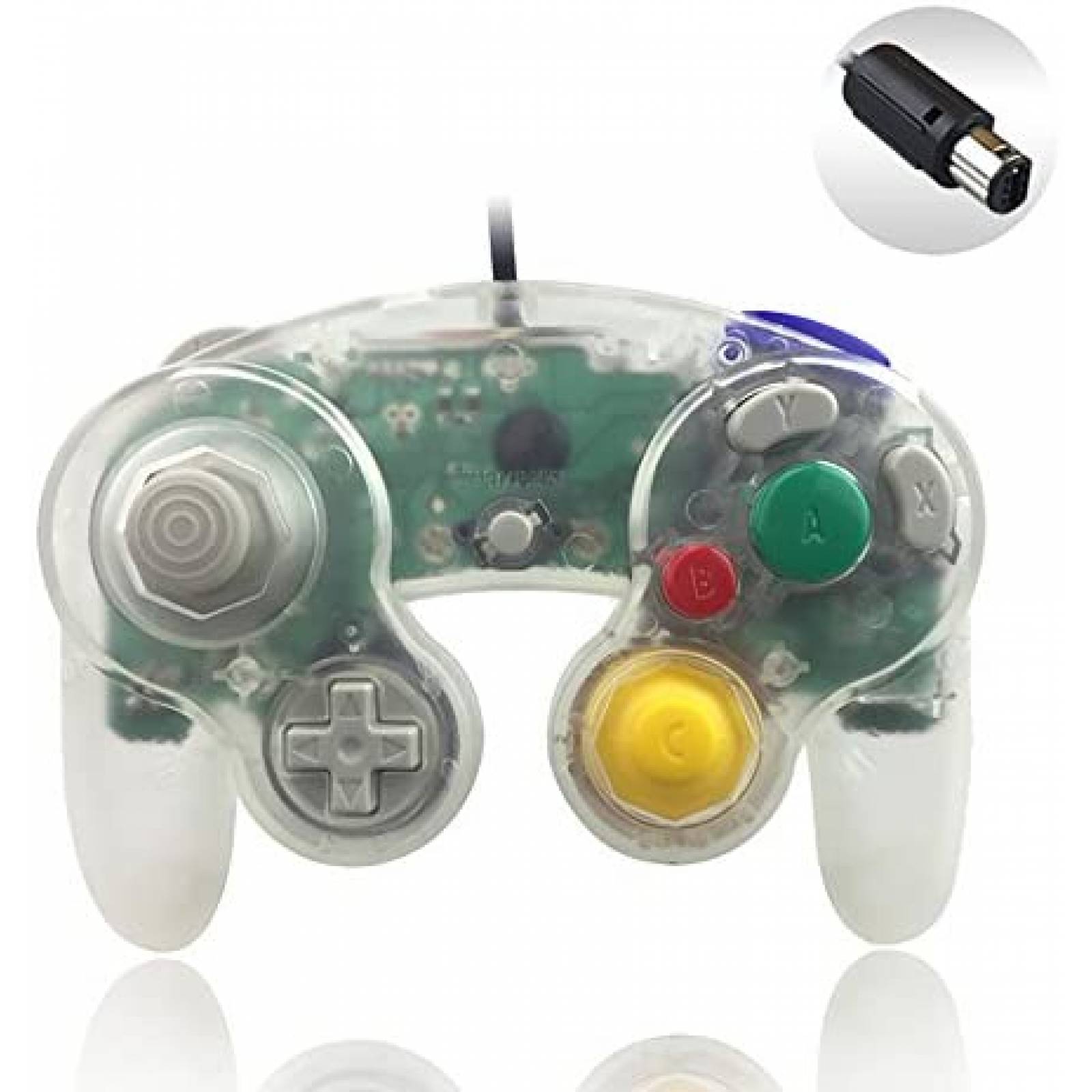 Control de Consola Reiso Wii Gamecube -Transparente