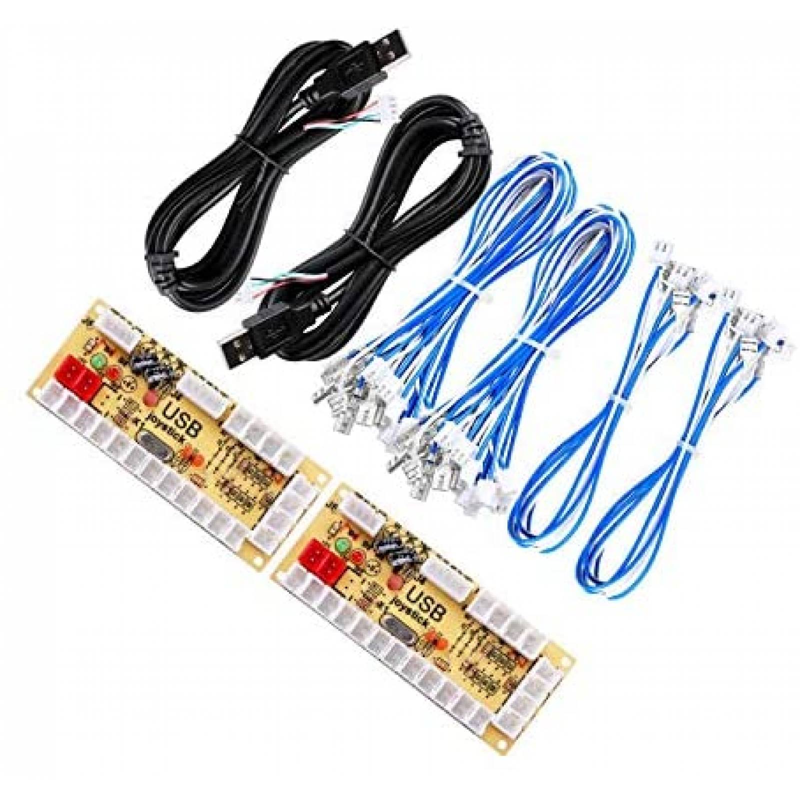 Controlador USB Easyget PC para 2 Jugadores -Negro