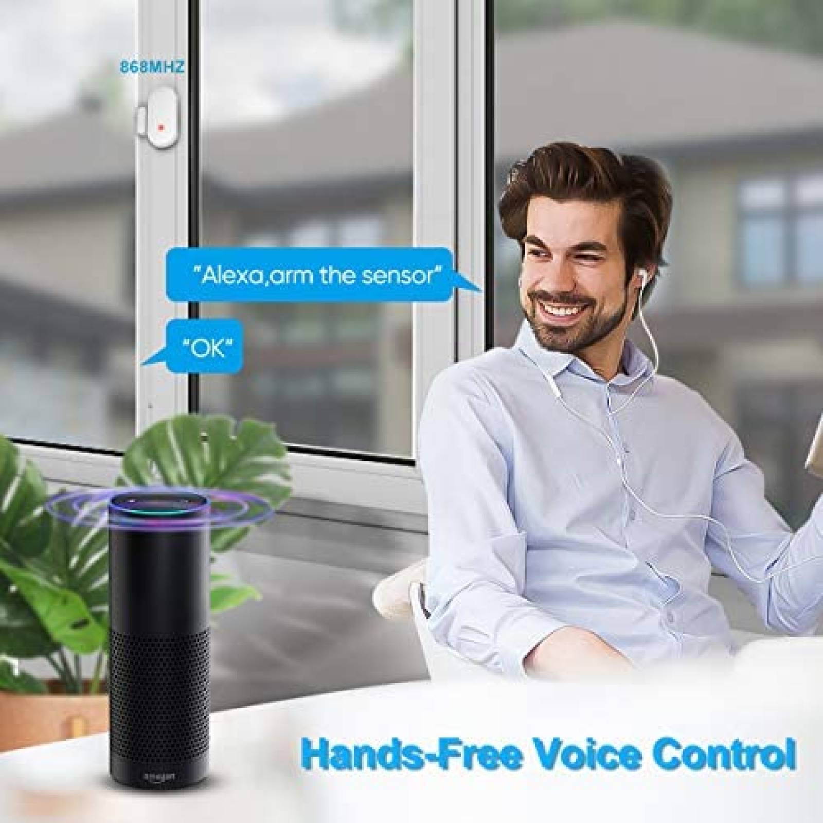 Sistema de Cámara de Seguridad AWOW WiFi Inteligente -Blanco