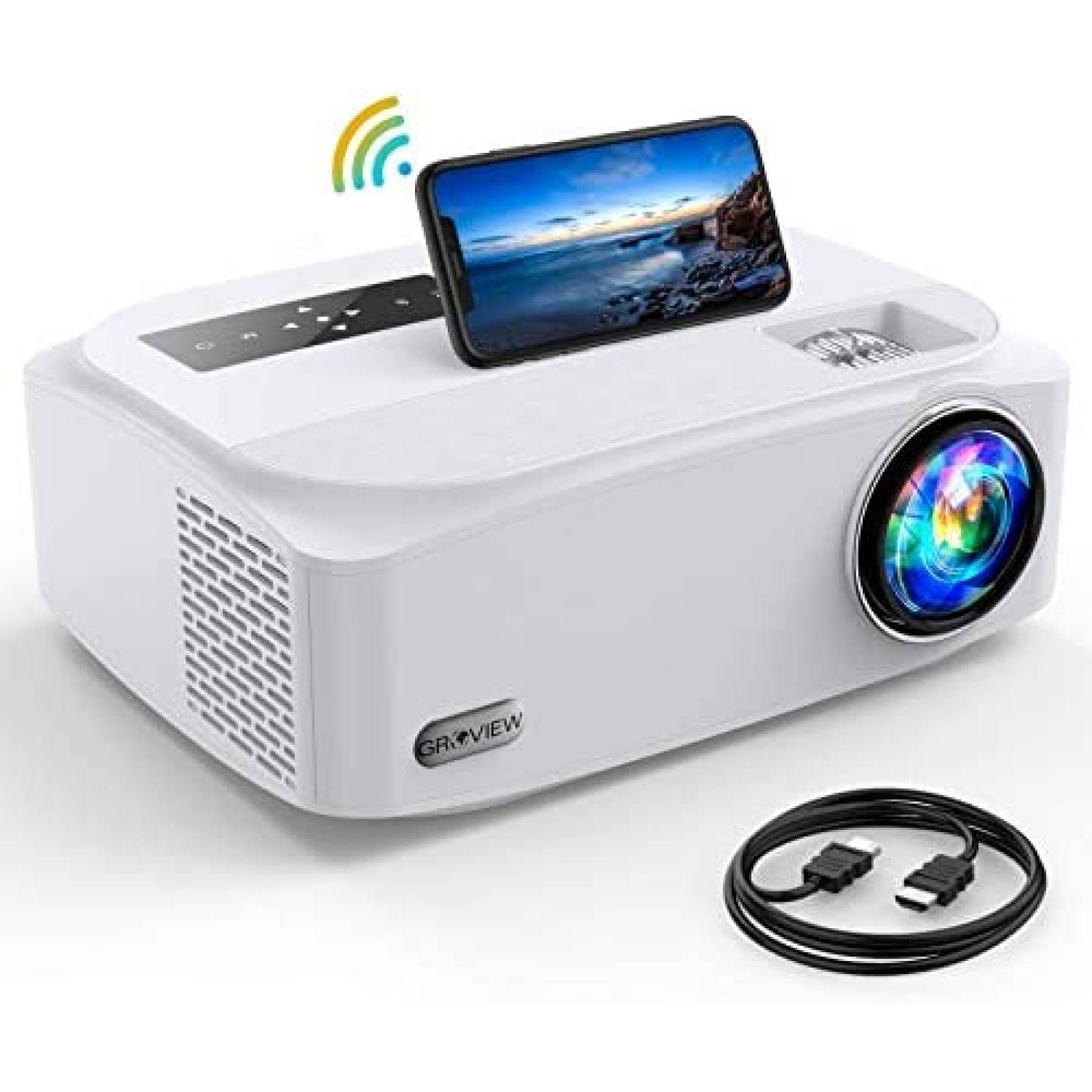 Proyector GROVIEW 5G Wi-Fi FHD 8500 Lumens -Blanco