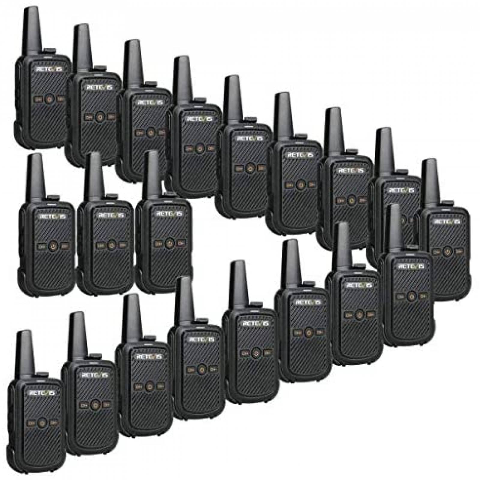 20 Radios RETEVIS RT15 recargables Carga rapida