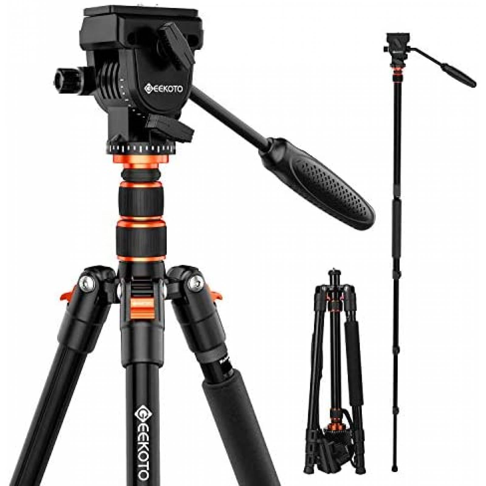 Tripode Completo GEEKOTO Store Profesional DSLR Aluminio