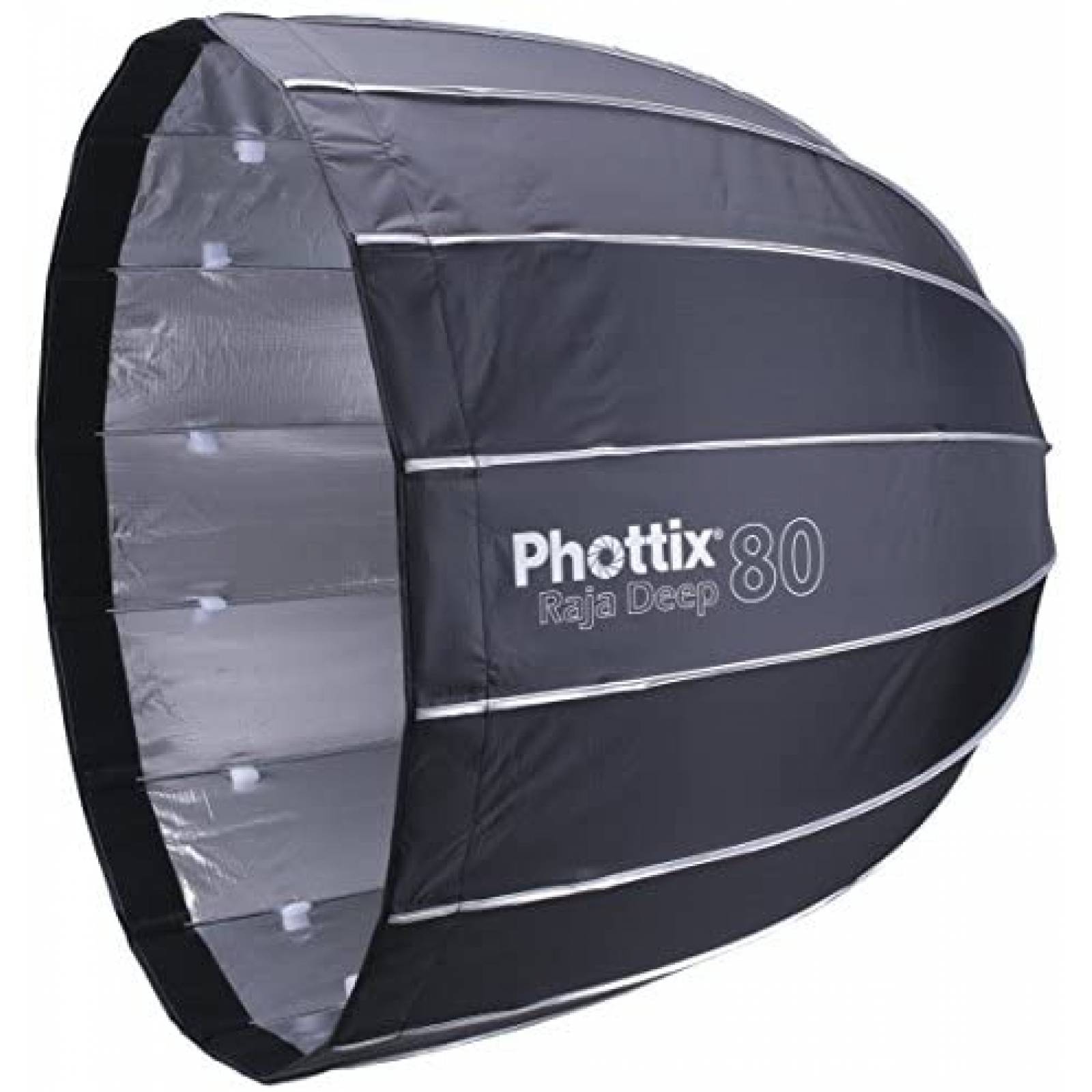 Paraguas Reflector Phottix Raja Deep 80 32" -Negro