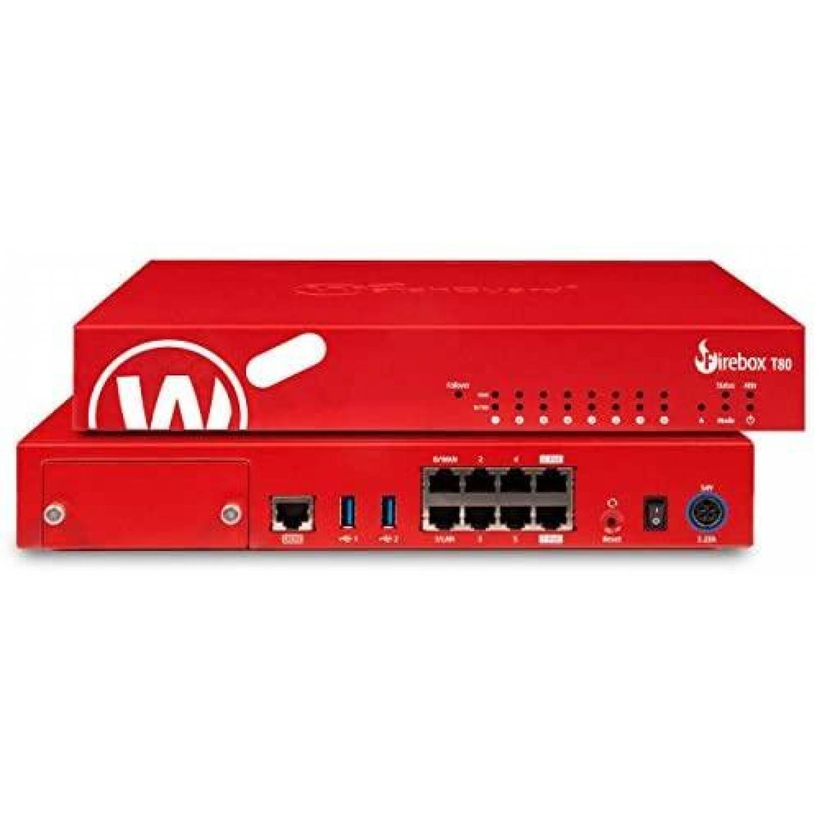 Interruptor WatchGuard Firebox T80 630 Mbps 1.32 Gbps -Rojo