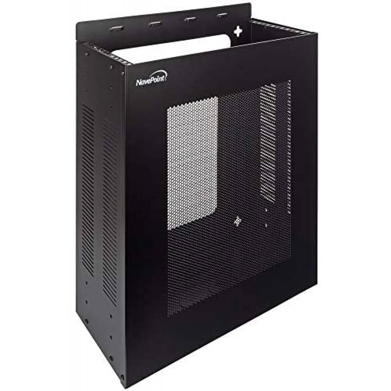 Gabinete NavePoint 4U Vertical para Montaje de Pared -Negro
