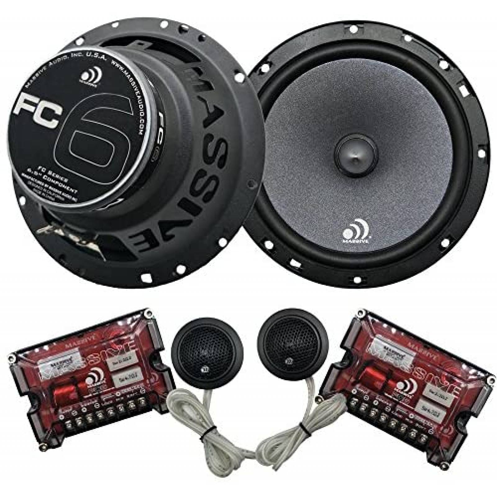 Bocinas Coaxiales Massive Audio FC6 6.5'' 150 W para Auto