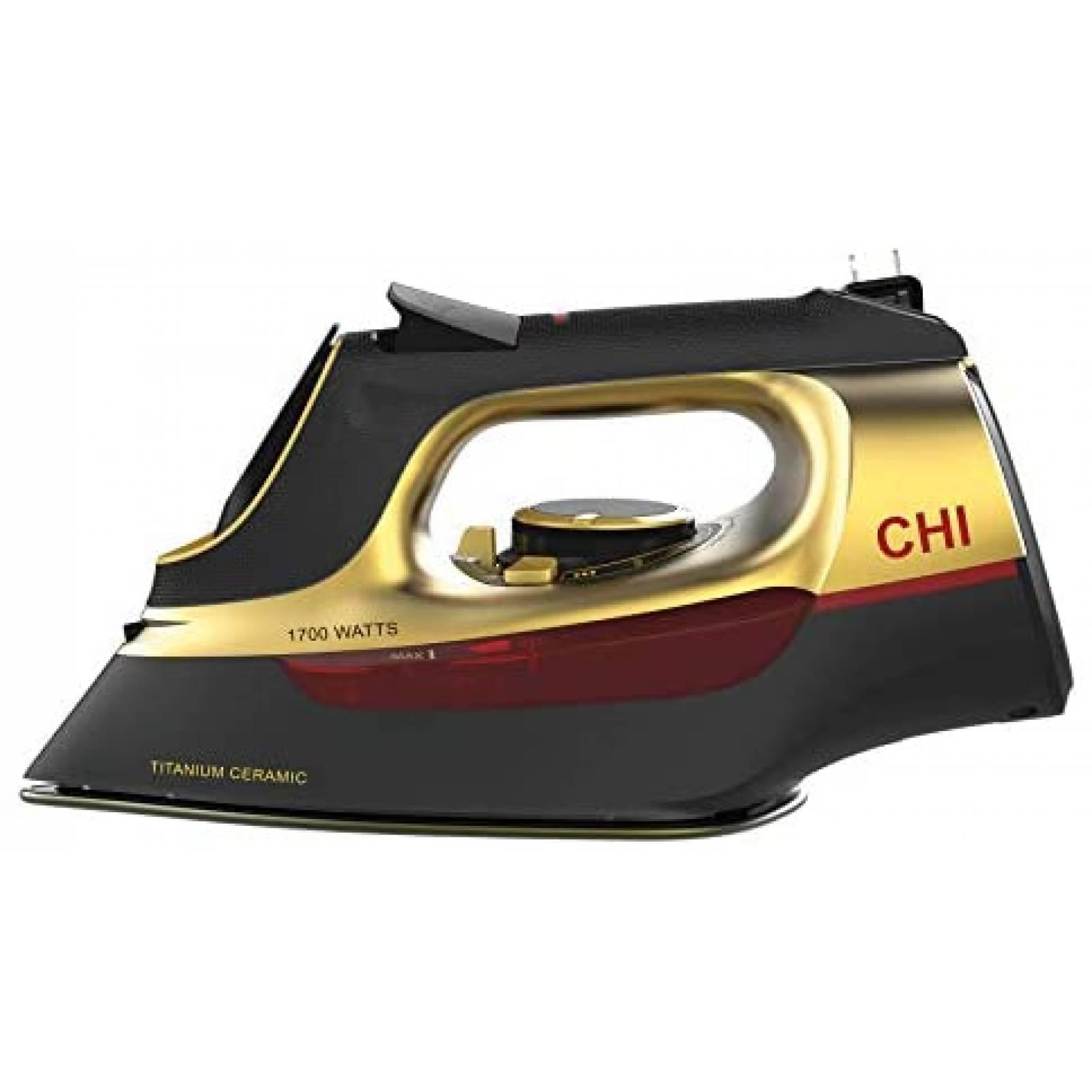 Plancha CHI Steam Retráctil 1700 Watts con Cable -Dorada