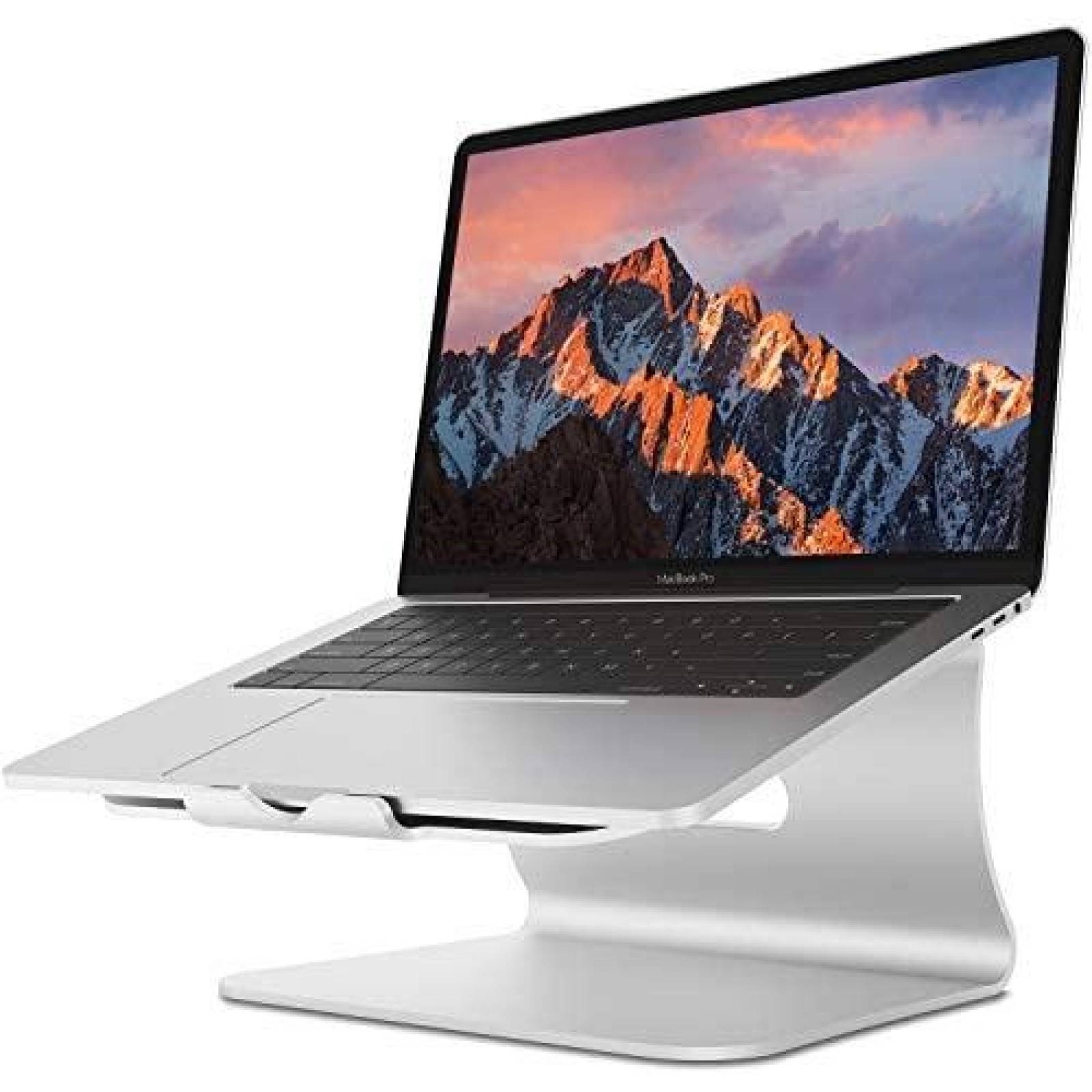 Base para Laptop Bestand Hecho de Aluminio -Plateado