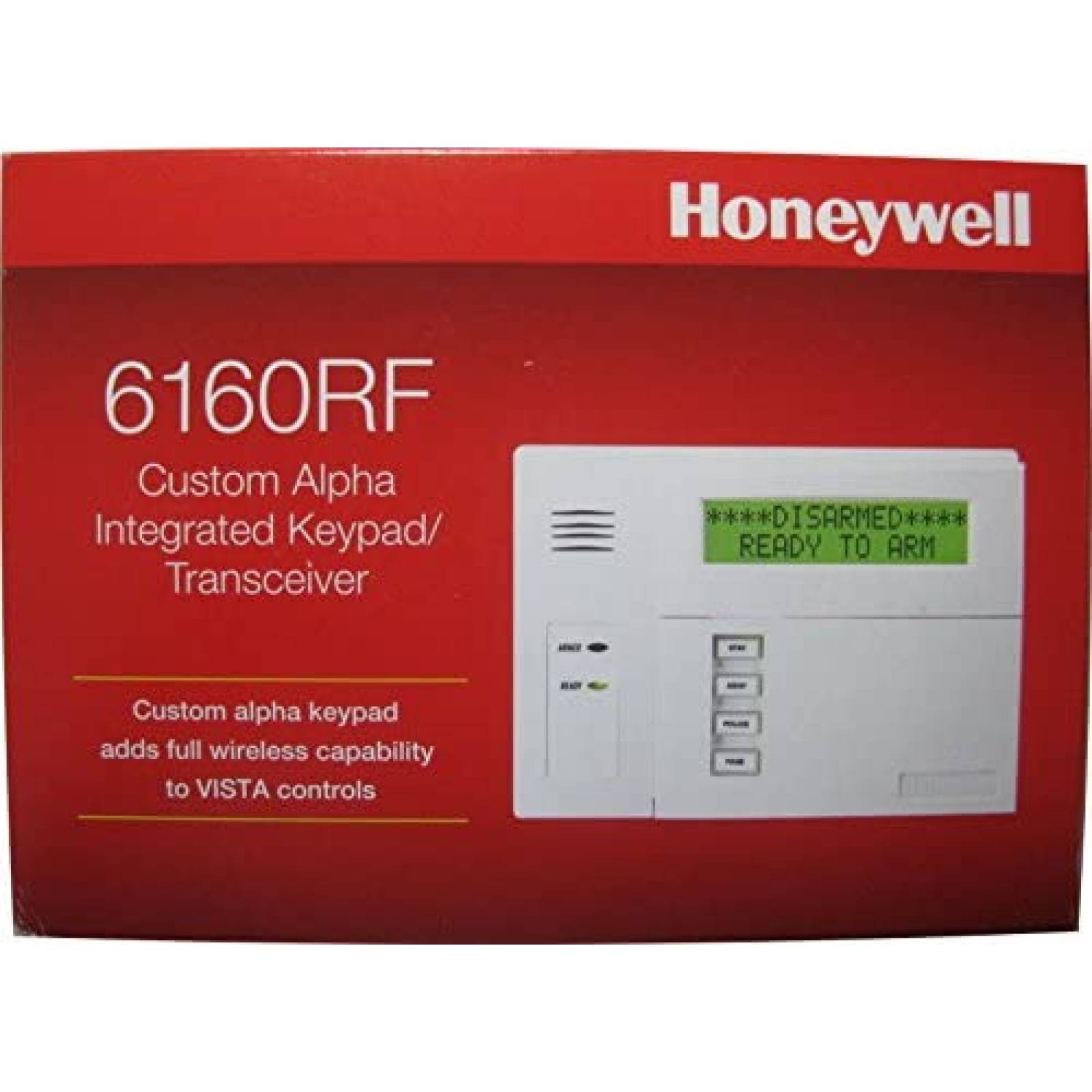 Teclado Honeywell 6160RF con Apha Personalizado -Blanco