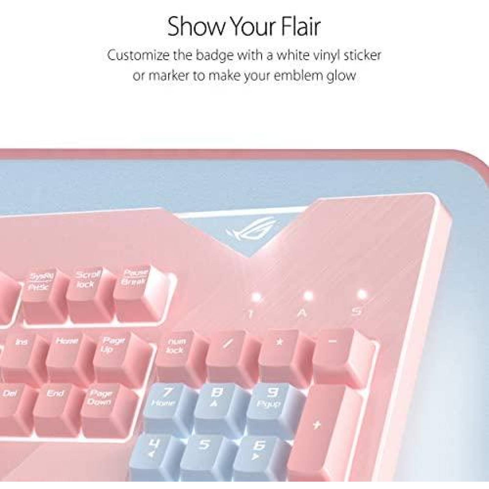 Teclado Gamer Asus ROG Strix Flare Iluminacion RGB -Rosa