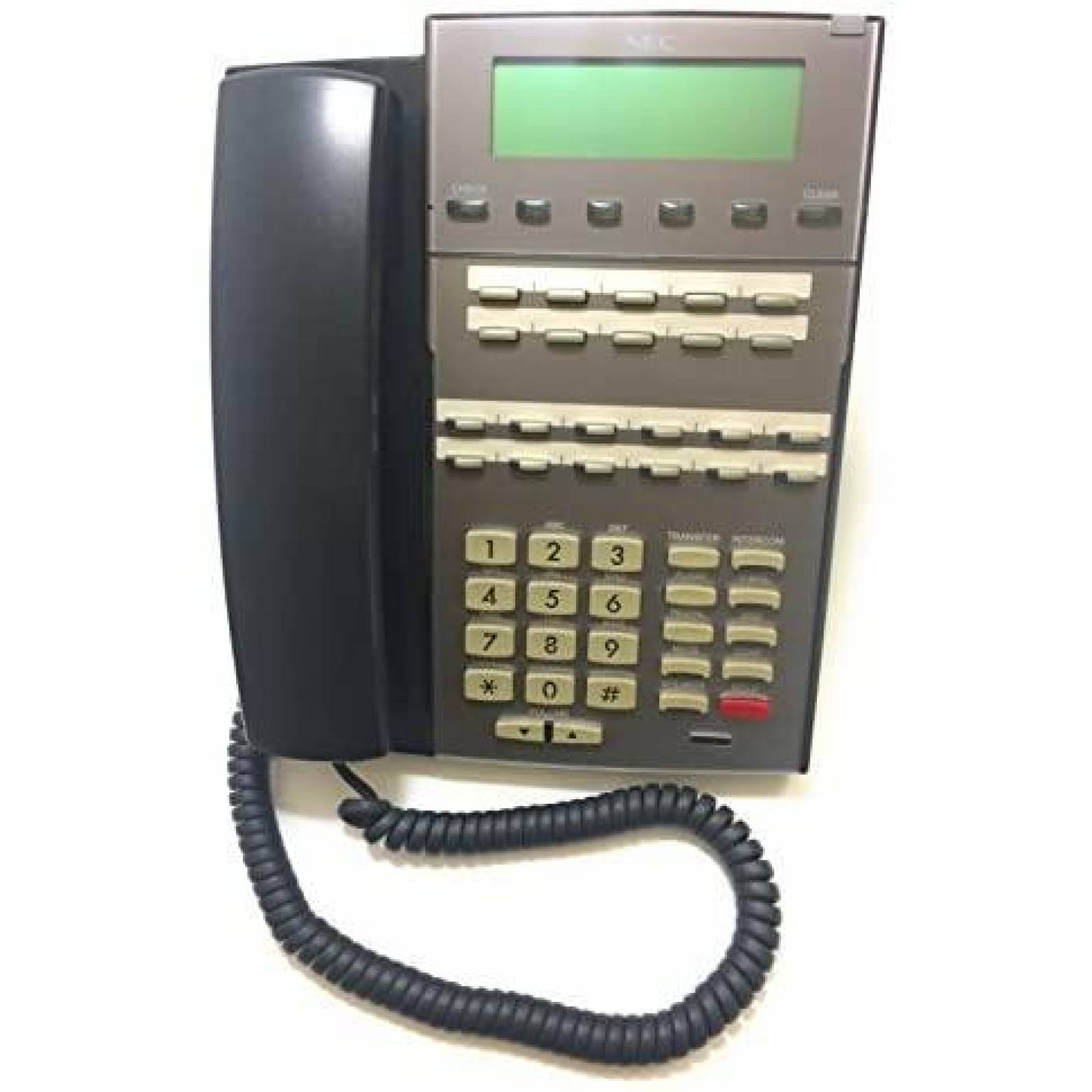Telefono NEC DSX 22B Con Pantalla Y Botones Cableado -Negro