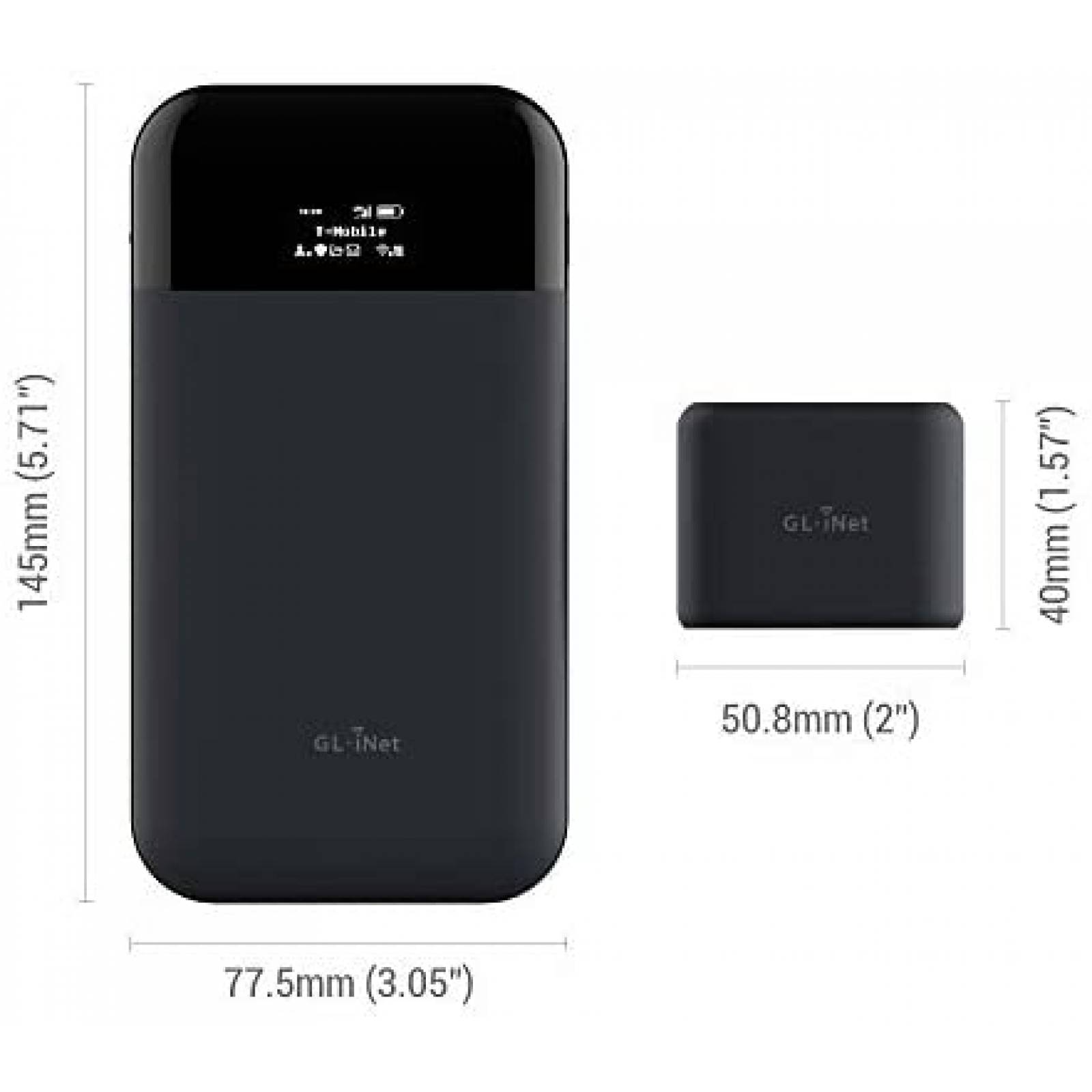 Router GL.iNet GL-E750 4G LTE OpenWrt VPN 128GB -Negro